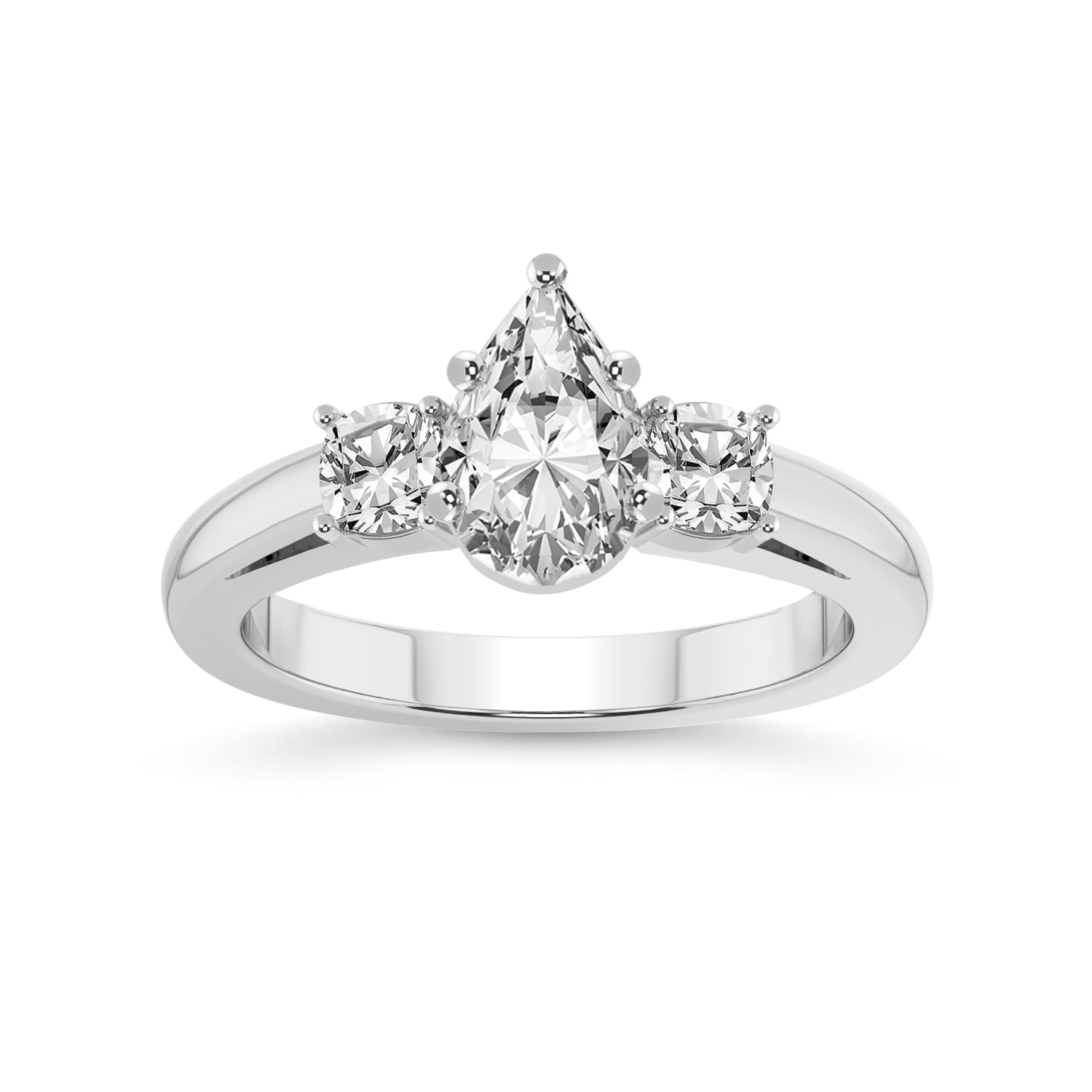 2 Carat IGI Certified Pear Shape Lab Grown Diamond Engagement Ring ...