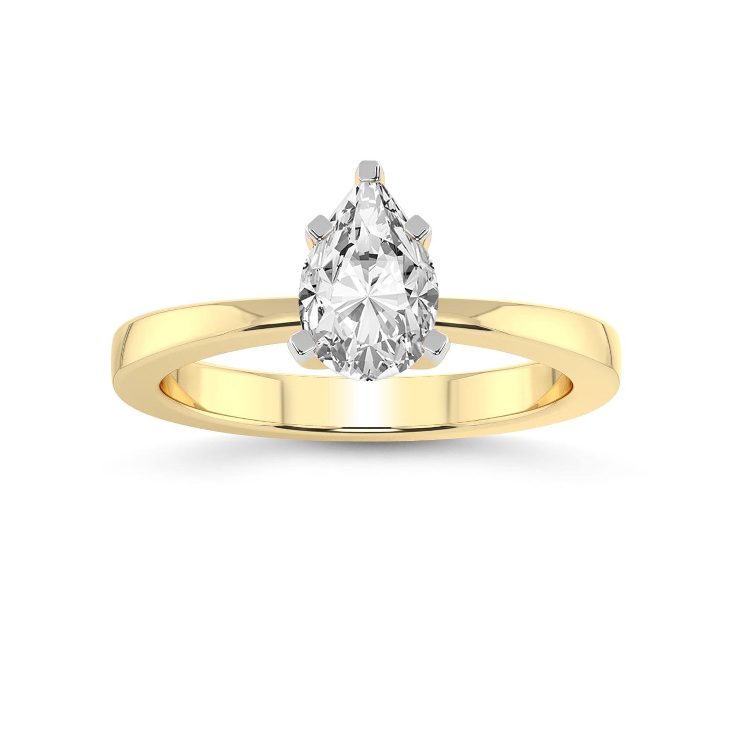 2 Carat IGI Certified Pear Shape Lab Grown Diamond Engagement Ring ...