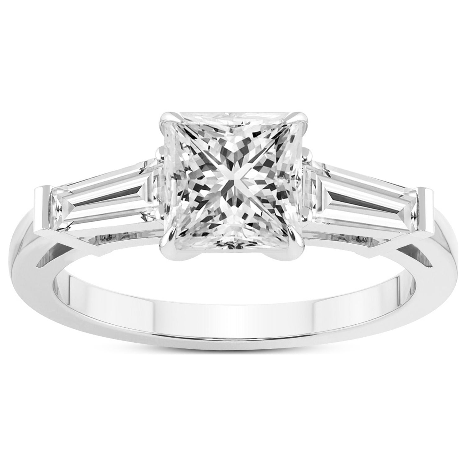 2 Carat IGI Certified Princess Shape Lab Grown Diamond Engagement Ring ...