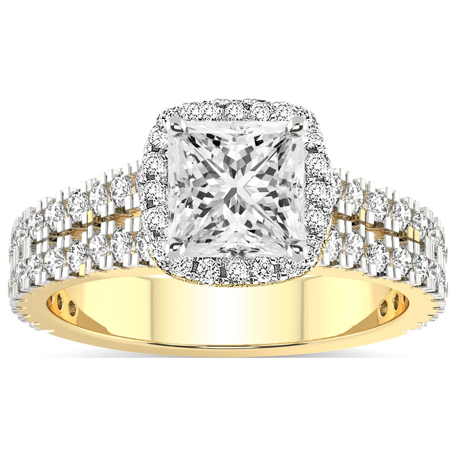 2 Carat | IGI Certified Princess Shape Lab Grown Diamond Engagement ...