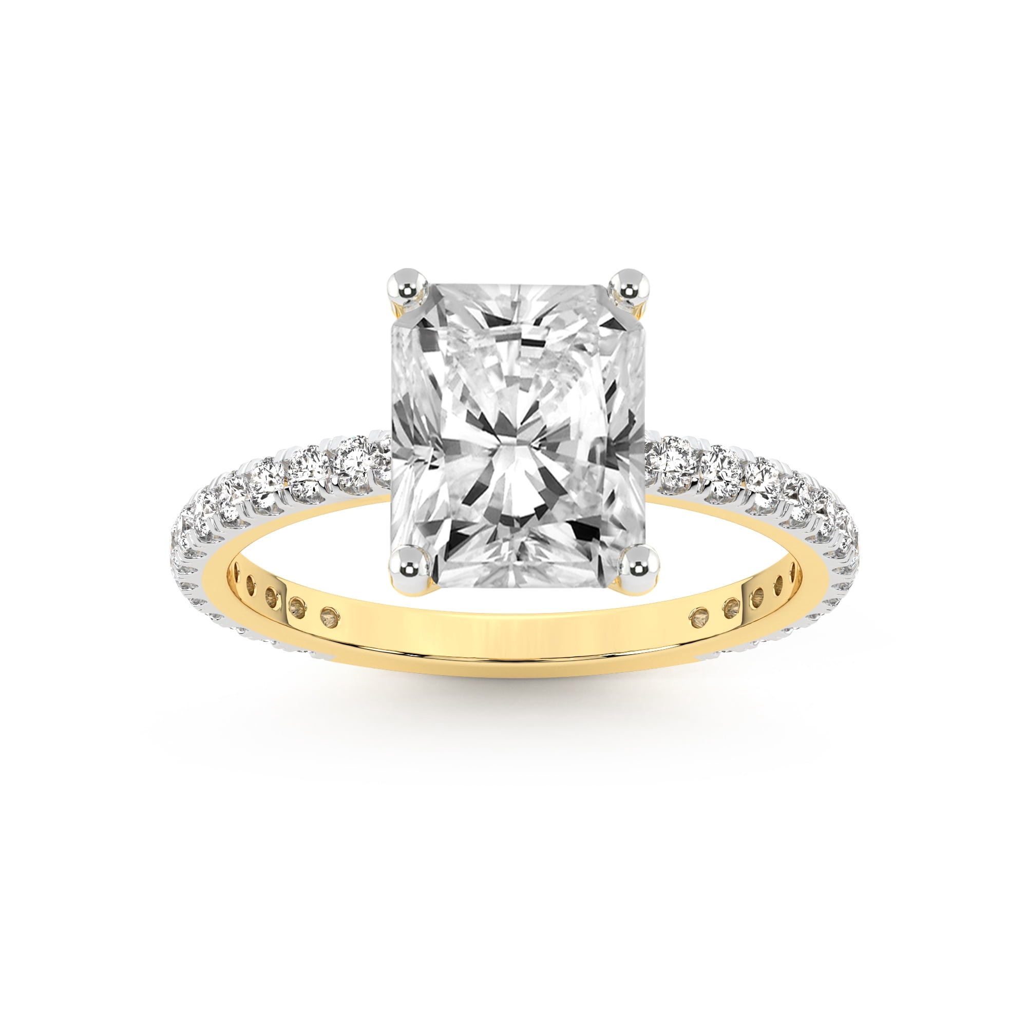 2 Carat IGI Certified Radiant Shape Lab Grown Diamond Engagement Ring ...