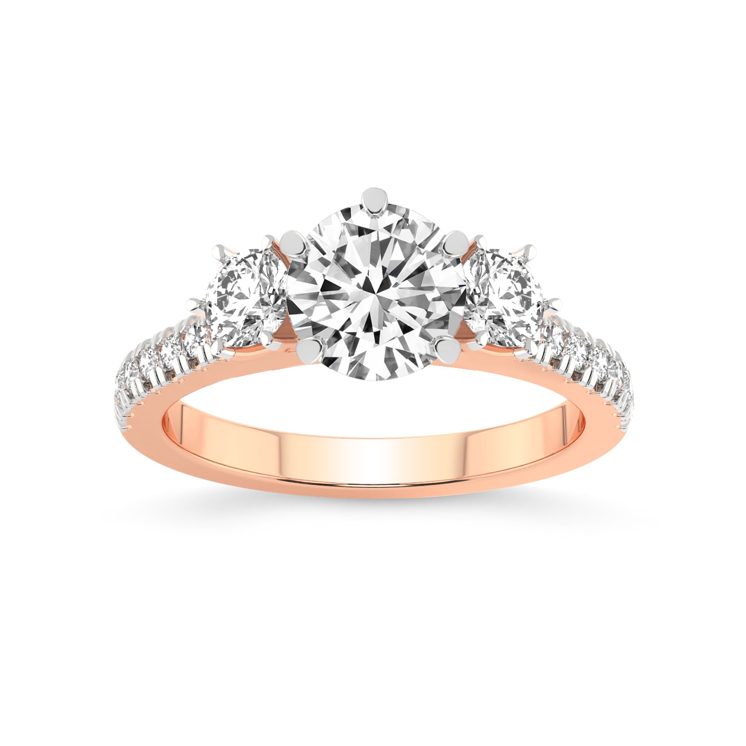 2 Carat IGI Certified Round Shape Lab Grown Diamond Engagement Ring ...