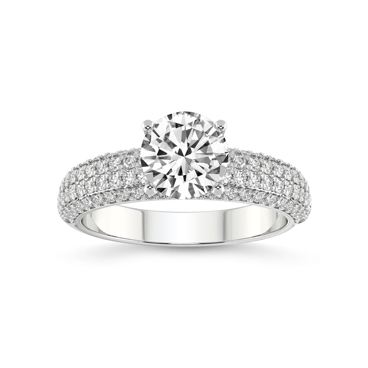 2 Carat IGI Certified Round Shape Lab Grown Diamond Engagement Ring ...