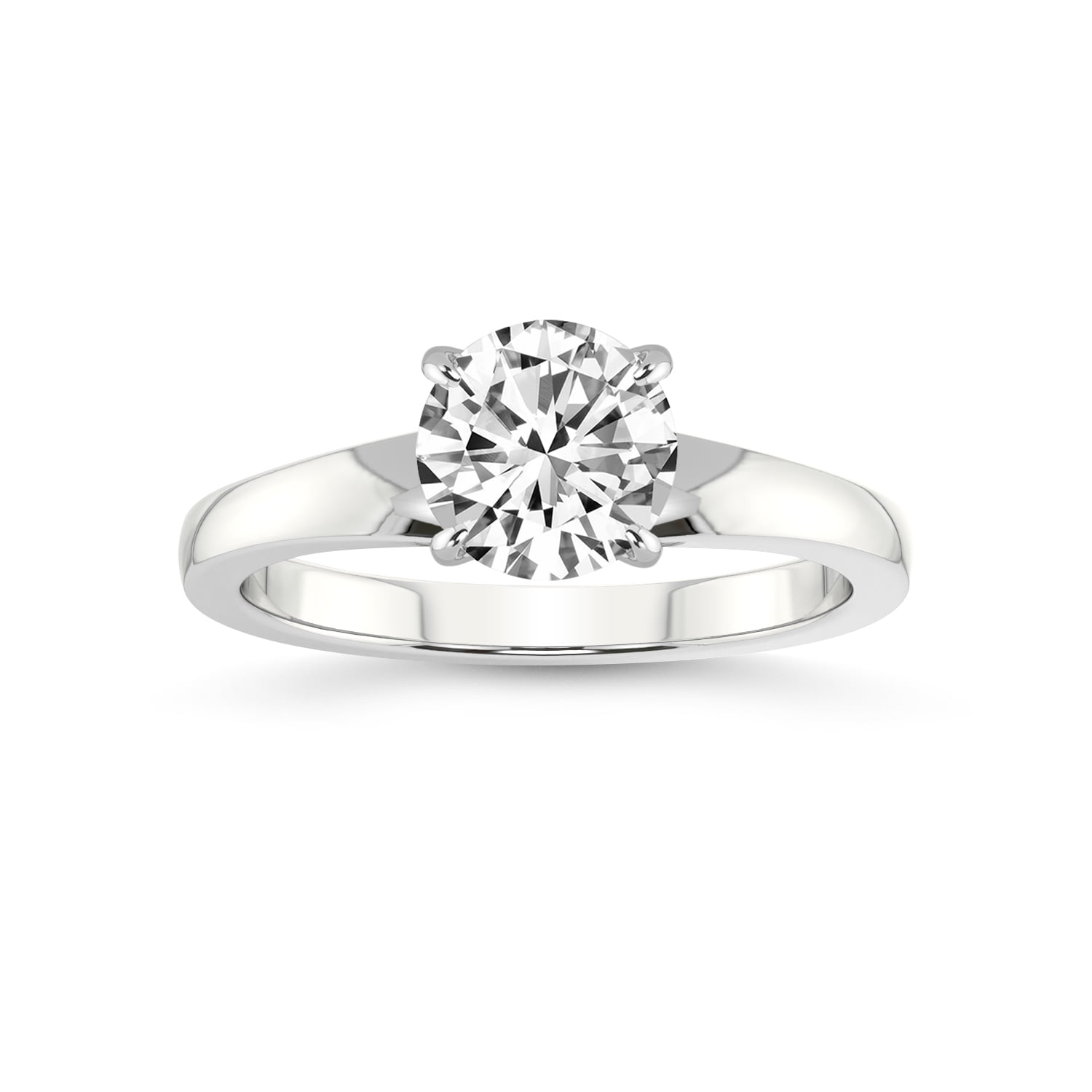 2 Carat IGI Certified Round Shape Lab Grown Diamond Engagement Ring ...