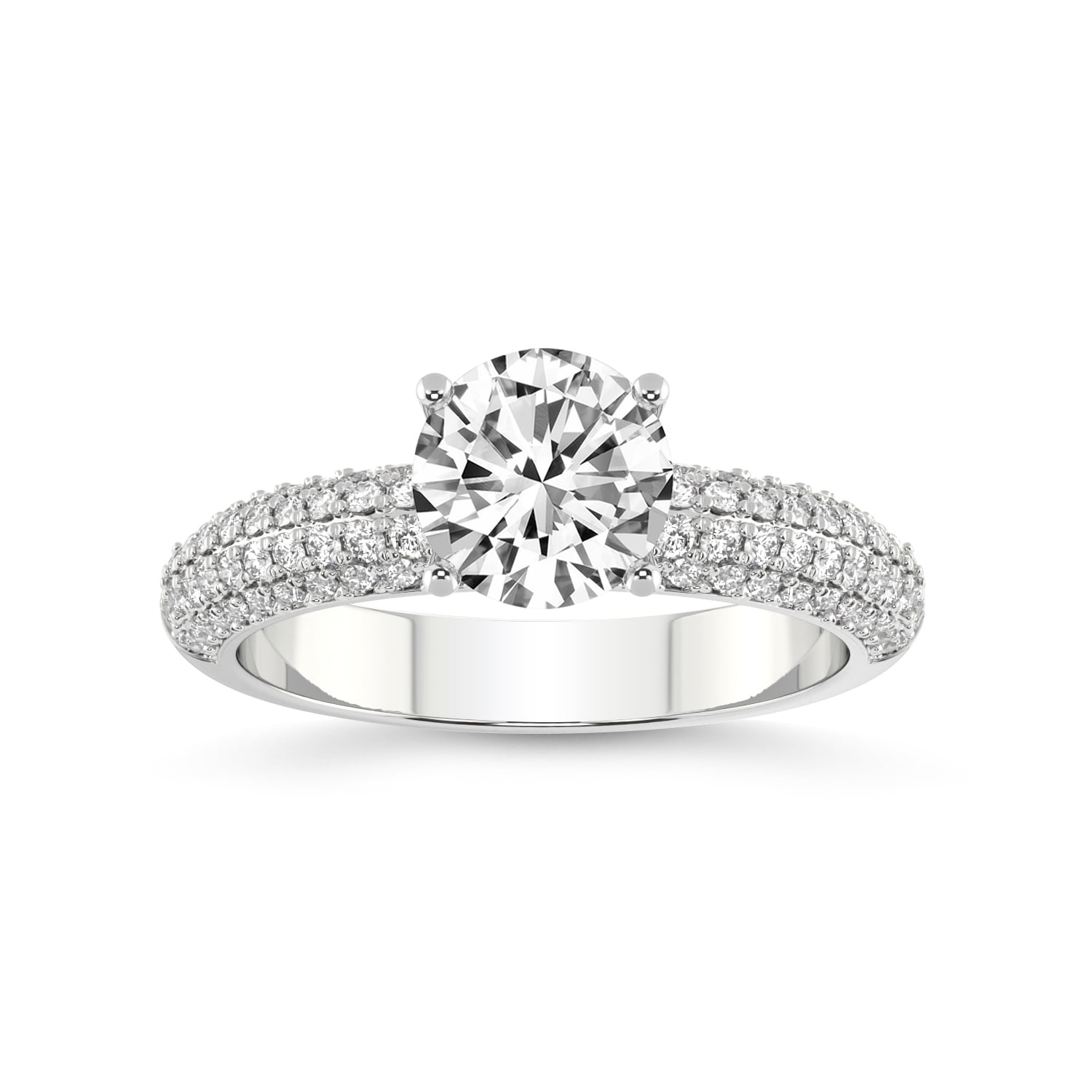 2 Carat IGI Certified Round Shape Lab Grown Diamond Engagement Ring ...