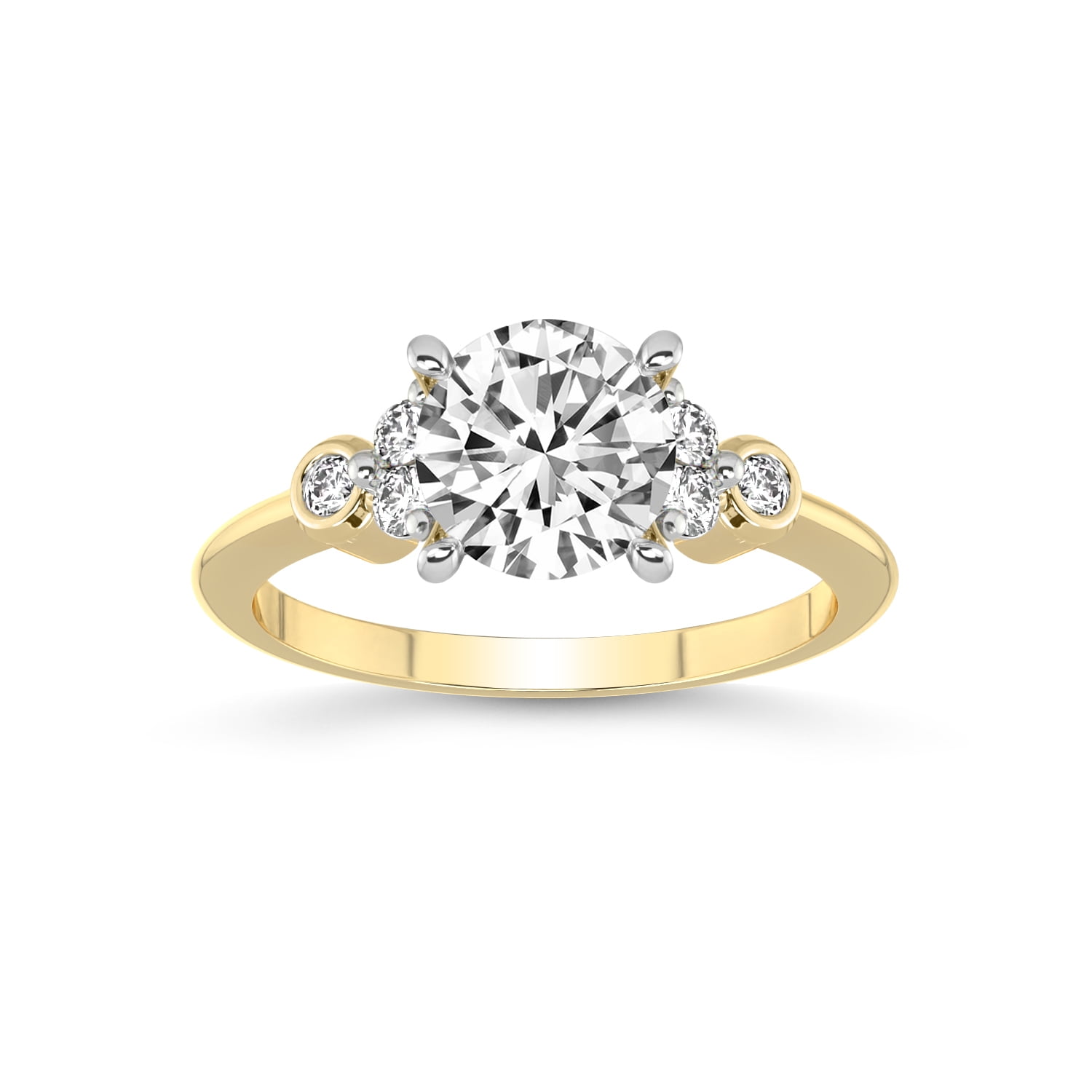 2 Carat IGI Certified Round Shape Lab Grown Diamond Engagement Ring ...