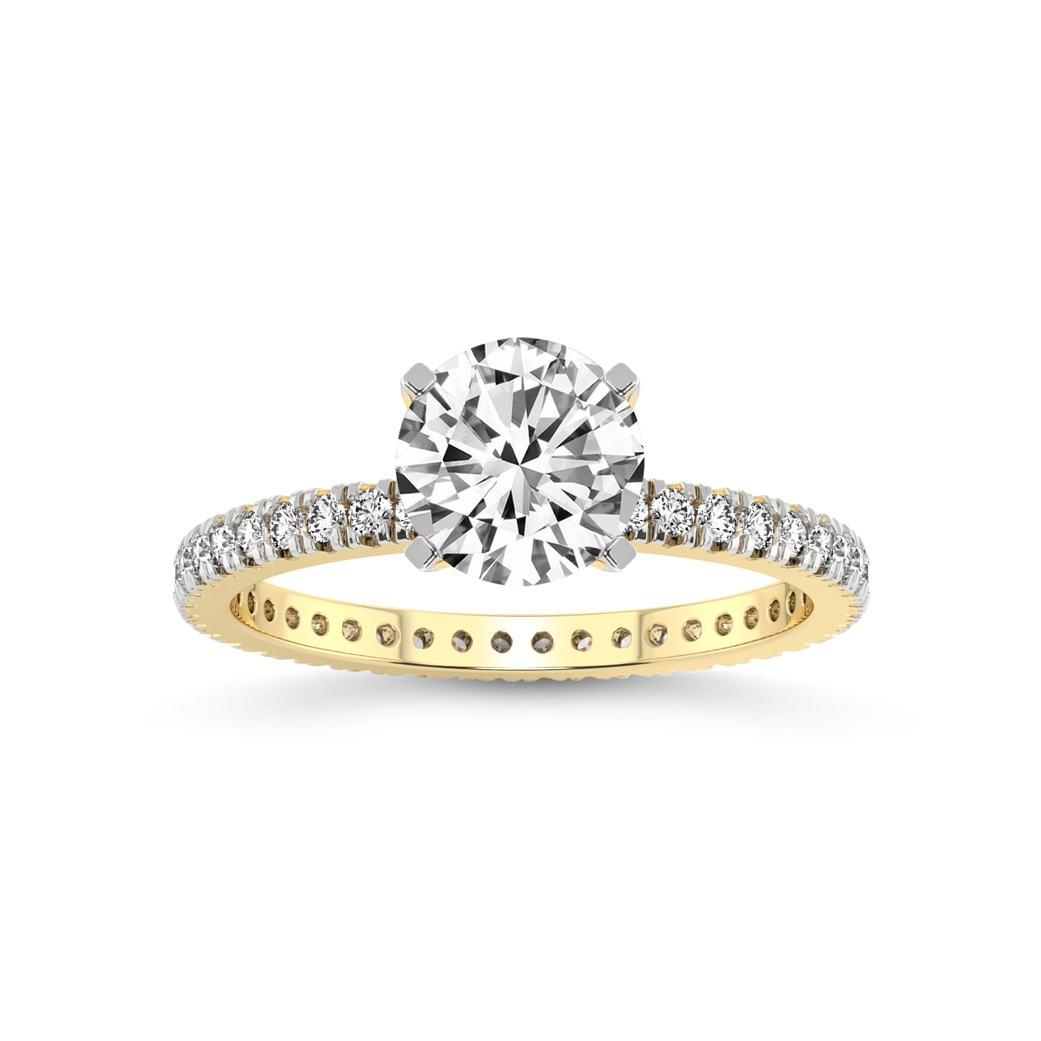 2 Carat IGI Certified Round Shape Lab Grown Diamond Engagement Ring ...