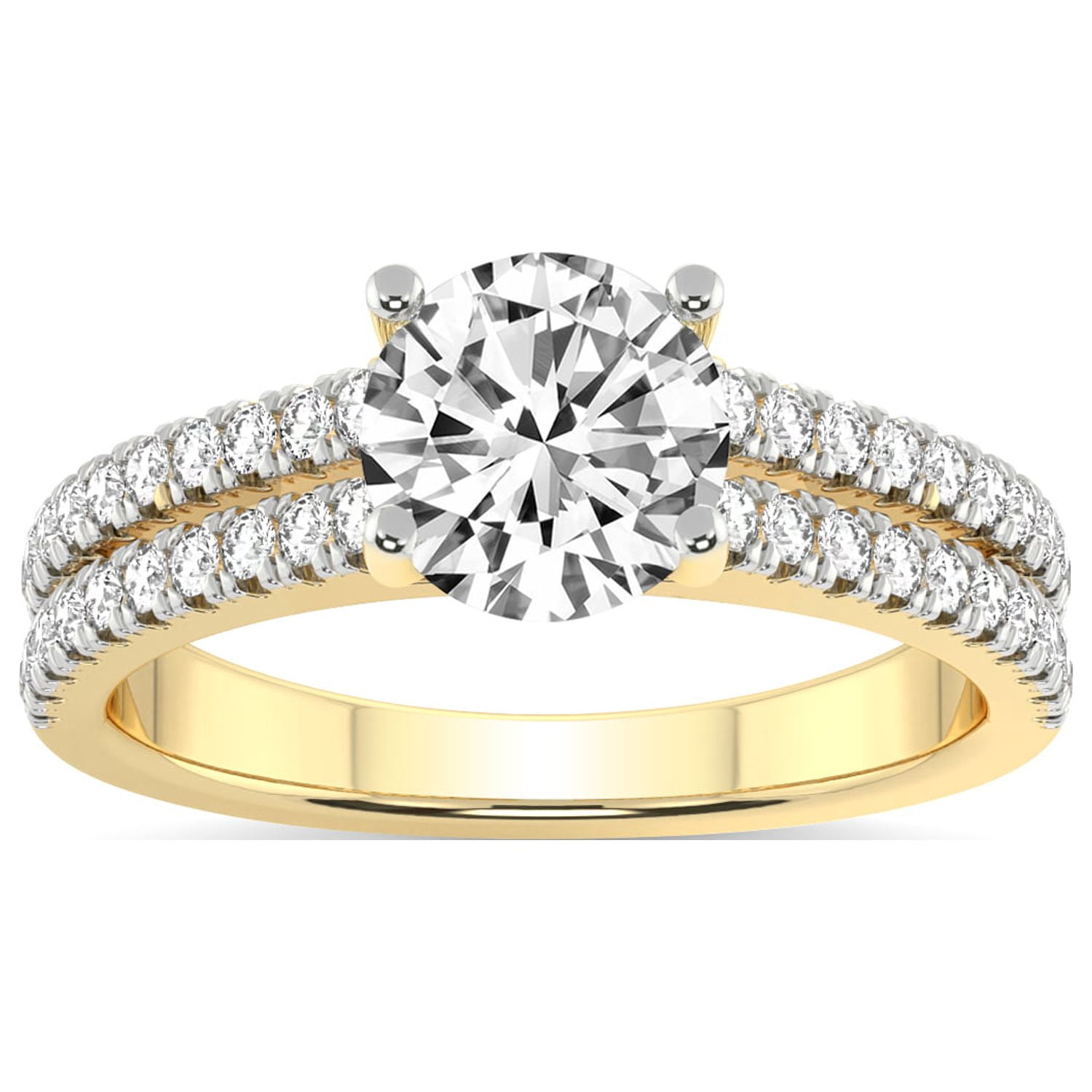 2 Carat IGI Certified Round Shape Lab Grown Diamond Engagement Ring ...