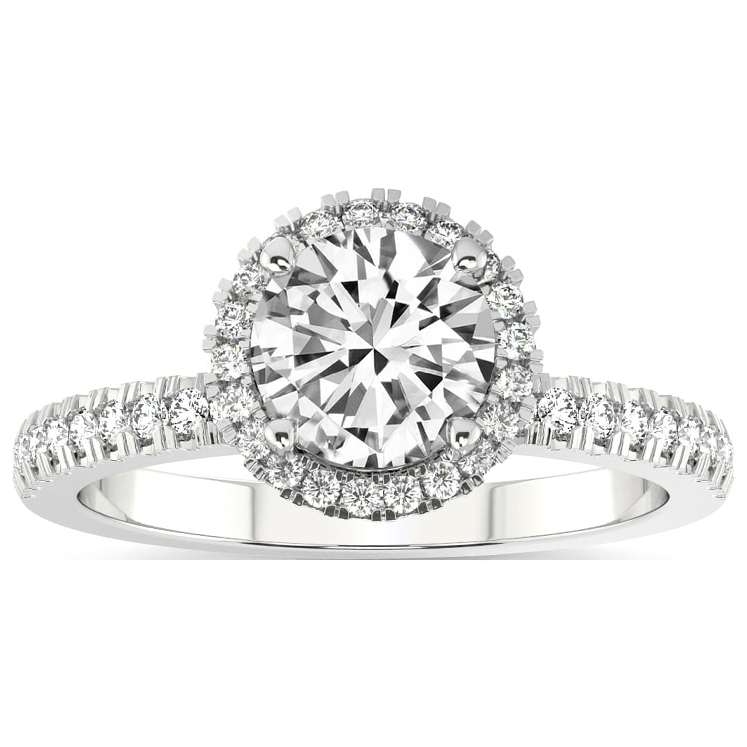 IGI Certified 2 Carat Round Shape Lab Grown Diamond Engagement Ring ...