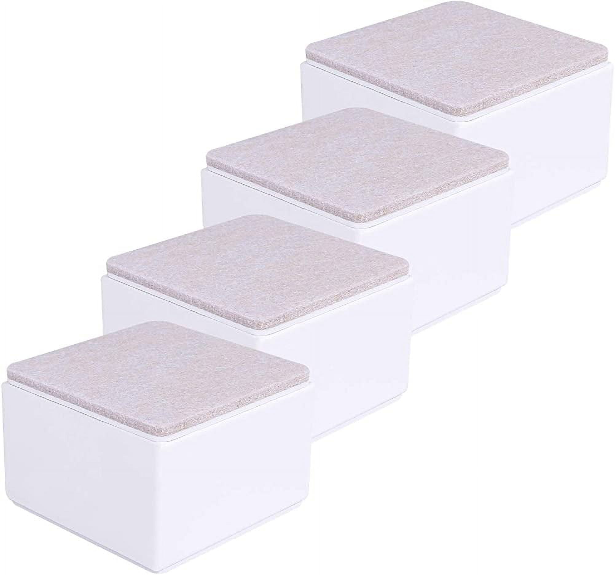 2" Carbon Steel Furniture Riser 3" Wide 3" Length Adhesive Furniture ...