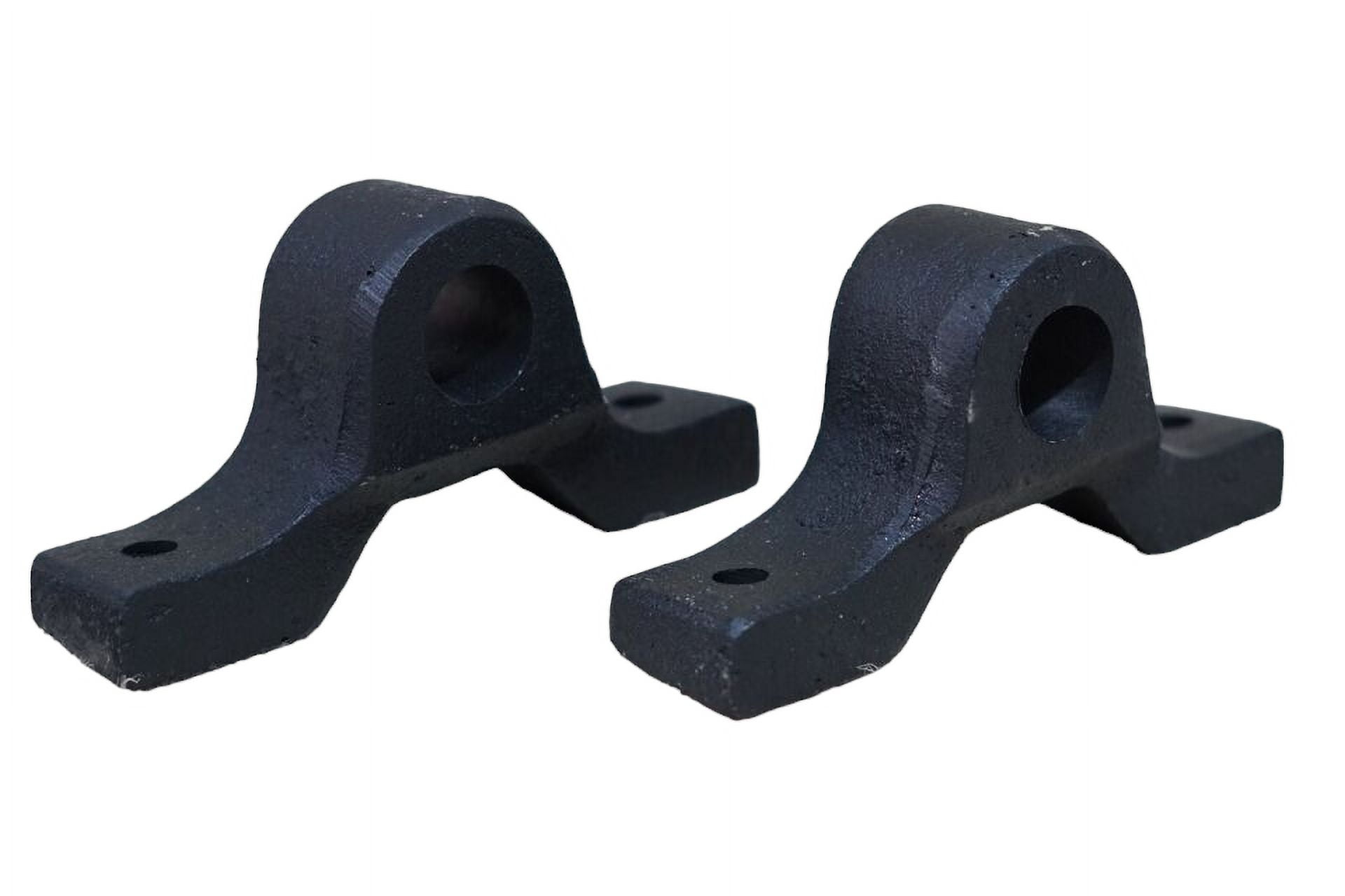 2 Cast Iron Industrial Factory Cart Axle Mounting Brackets Hit Miss ...