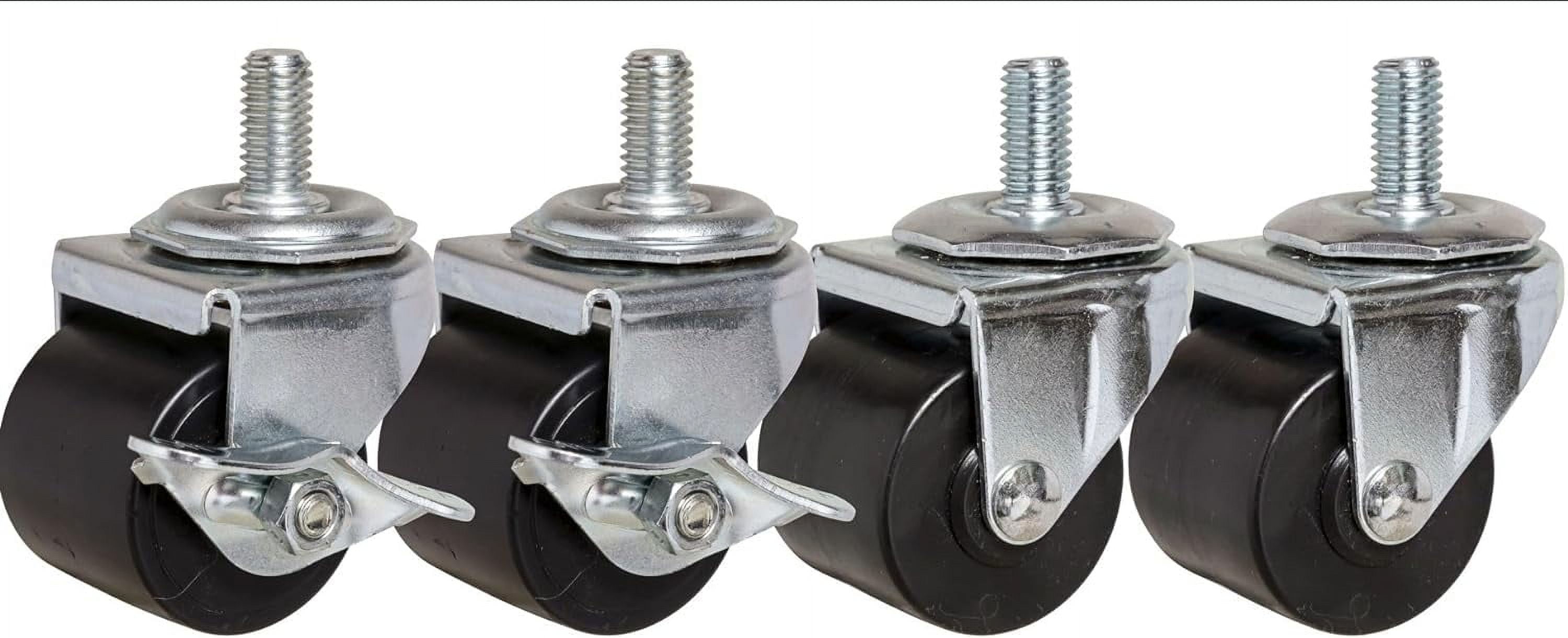 2" Caster Set of 4 | Low Profile Casters for Commercial Refrigerators ...