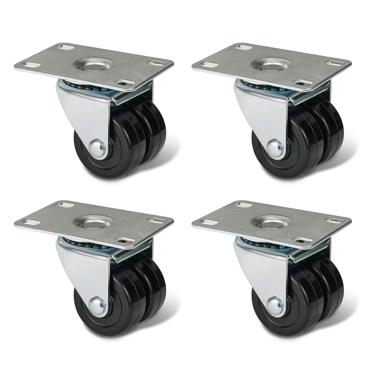 2"Caster Wheels, Set of 4 Heavy Duty Caster - 1200LB Total Capacity ...