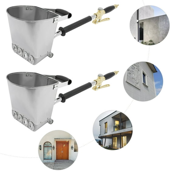 2?? Cement Mortar Sprayer Hopper 4 Jet Paint Wall Concrete Stucco Spray ...