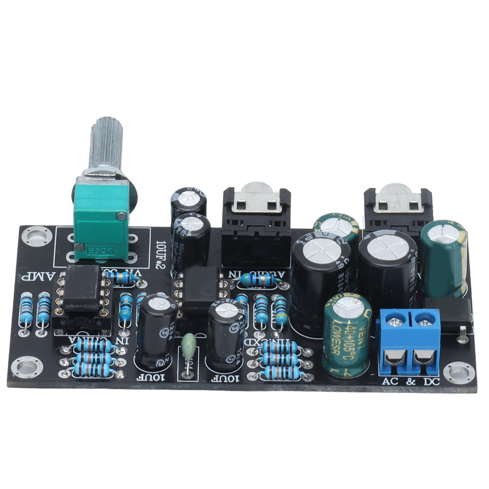 2-Channel Audio Amplifier Module, Single Power Supply 47A PCB Circuit ...