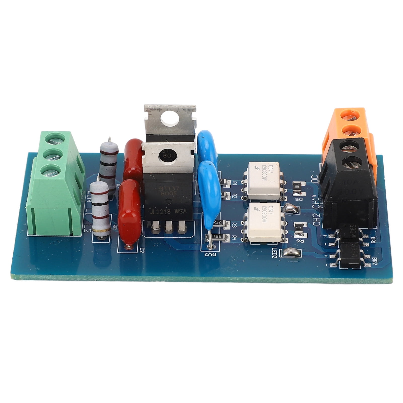 2-Channel Contactless Optoelectronic Relay Module, SSR Module with RC ...
