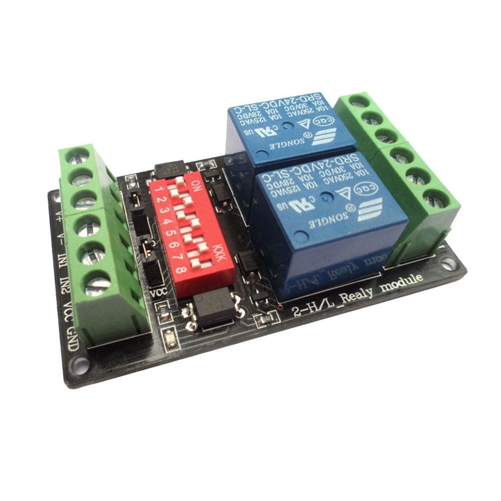 2-Channel Isolation 3/5/12/24V Relay Board Module Optocoupler High ...