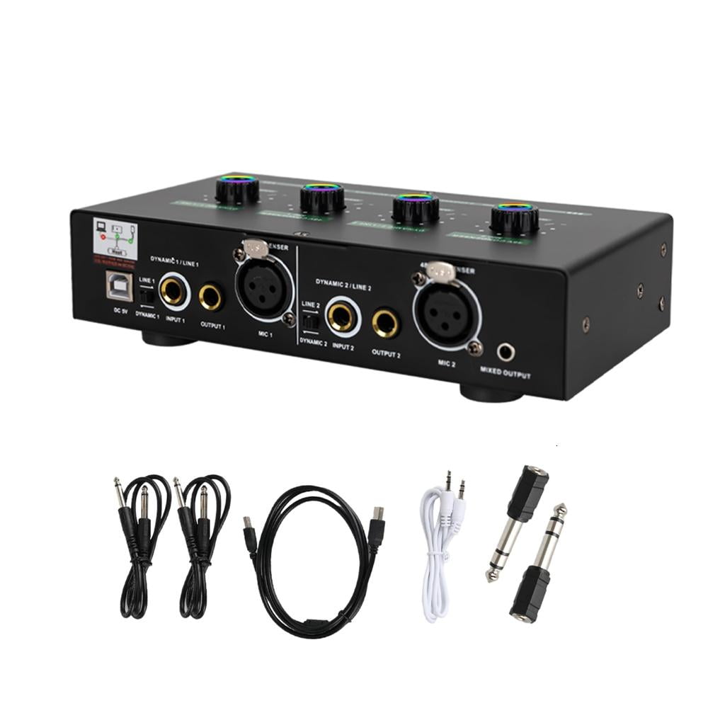 2 Channel Metal Reverbed Amplifier Portable Auditory Mixer For Multiple ...