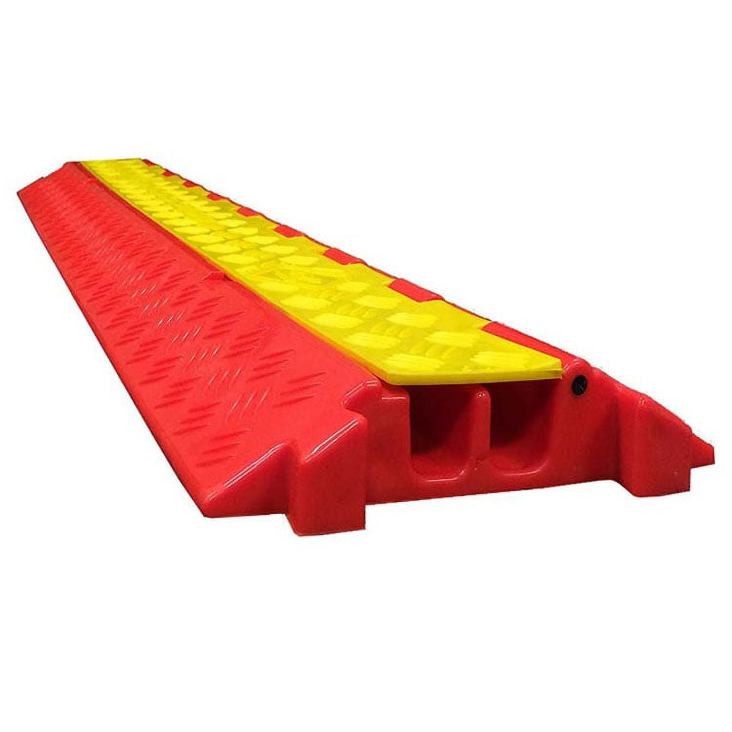 2 Channel Orange/Yellow Falcon Heavy Duty Safety Cable Protector Ramp ...