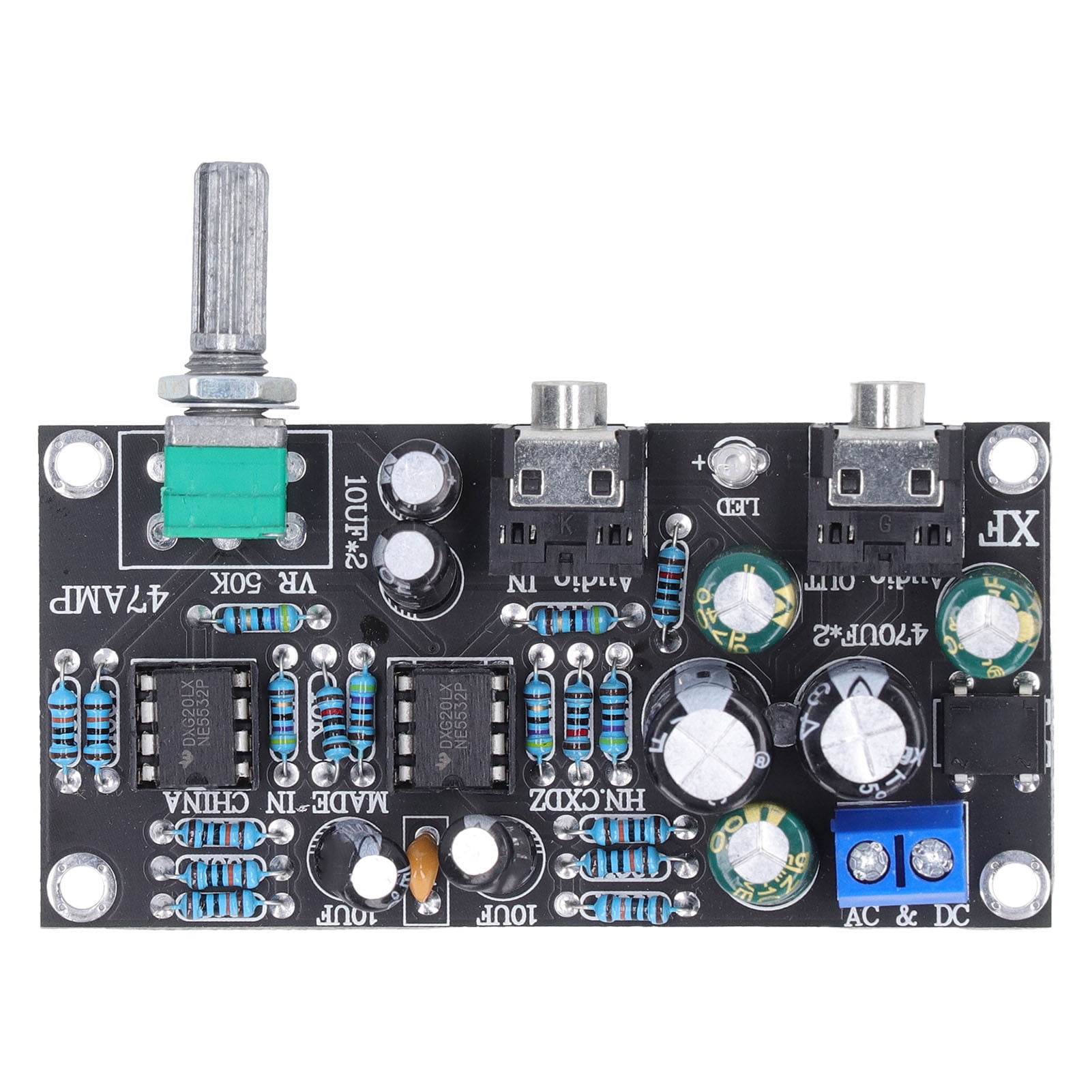 2-Channel Portable Headphone Amplifier Board, Single Power Supply ...