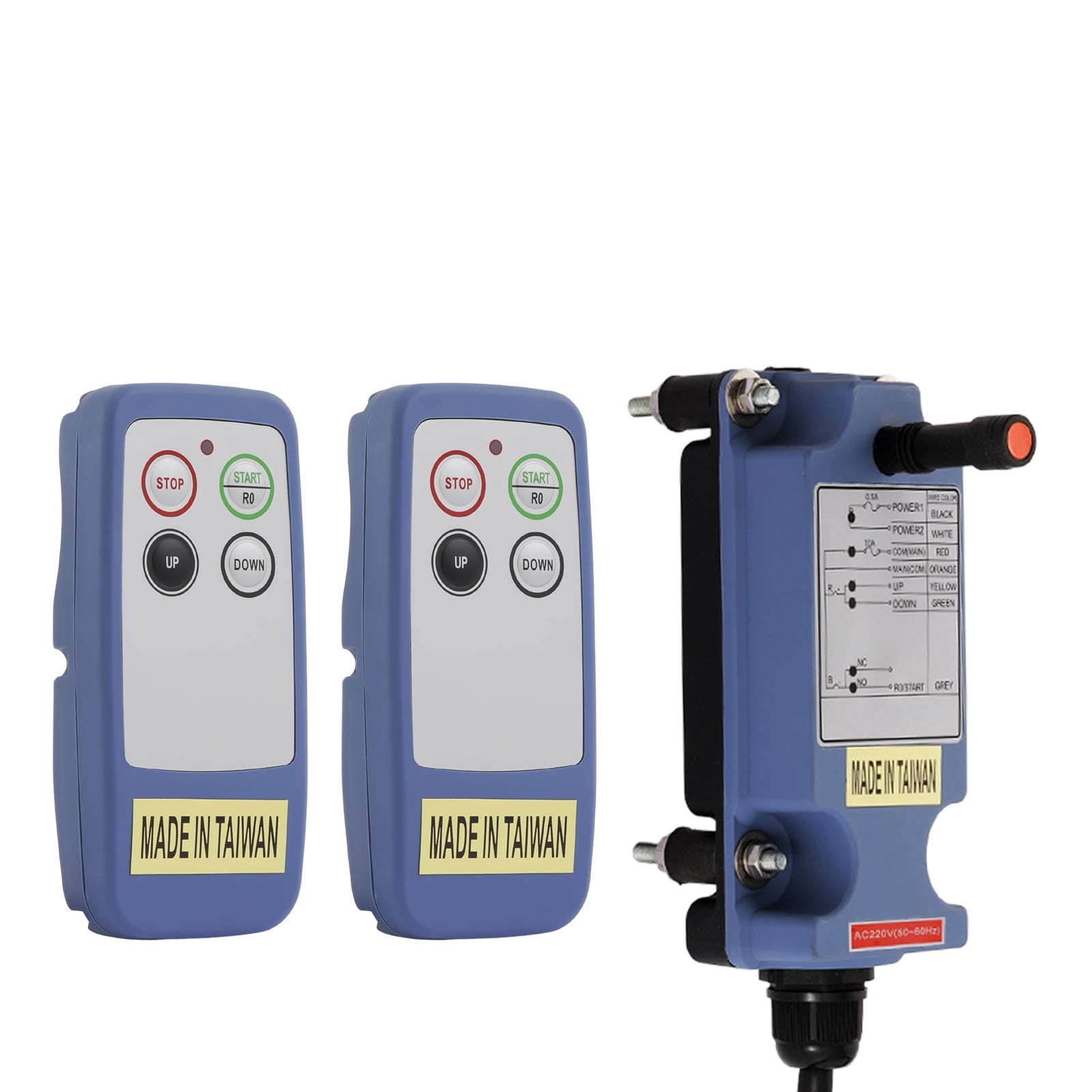 2 Channel Saga Mini Industrial Wireless Crane Radio Remote Control 110V ...