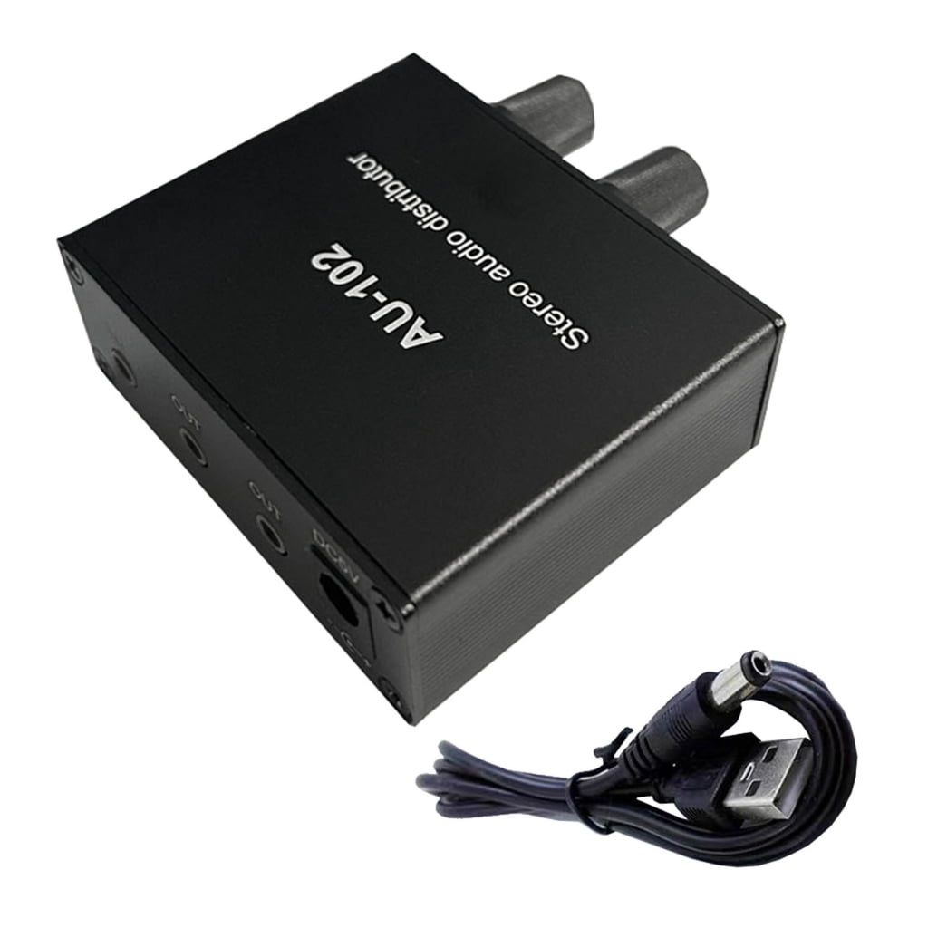 2 Channel Sound Signals Distributor 1 In 2 Out Headphone Amplifier ...