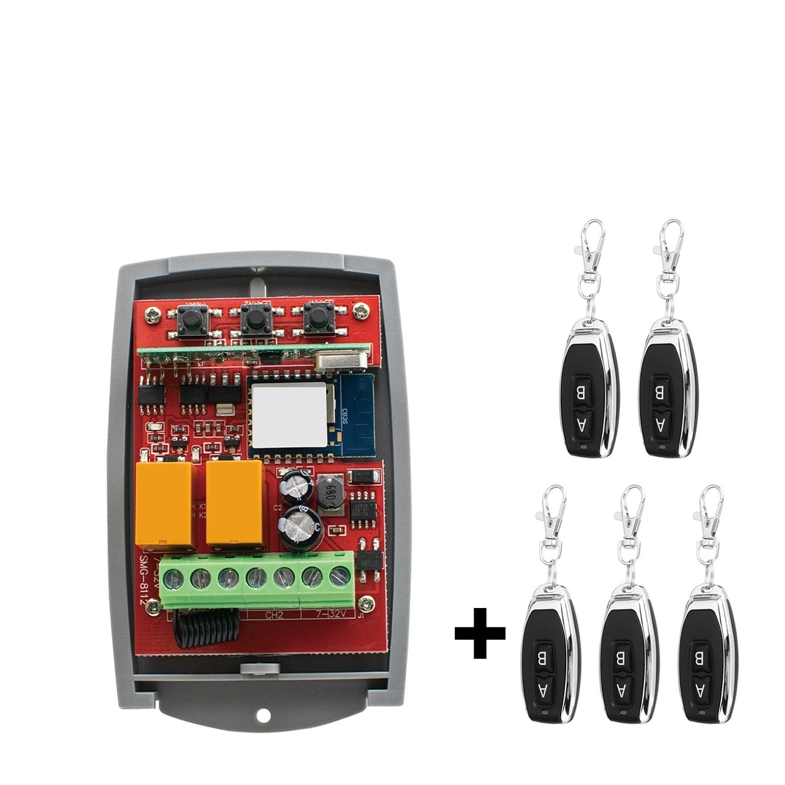2 Channel WIFI Smart Remote Control External Receiver Garage Gate ...
