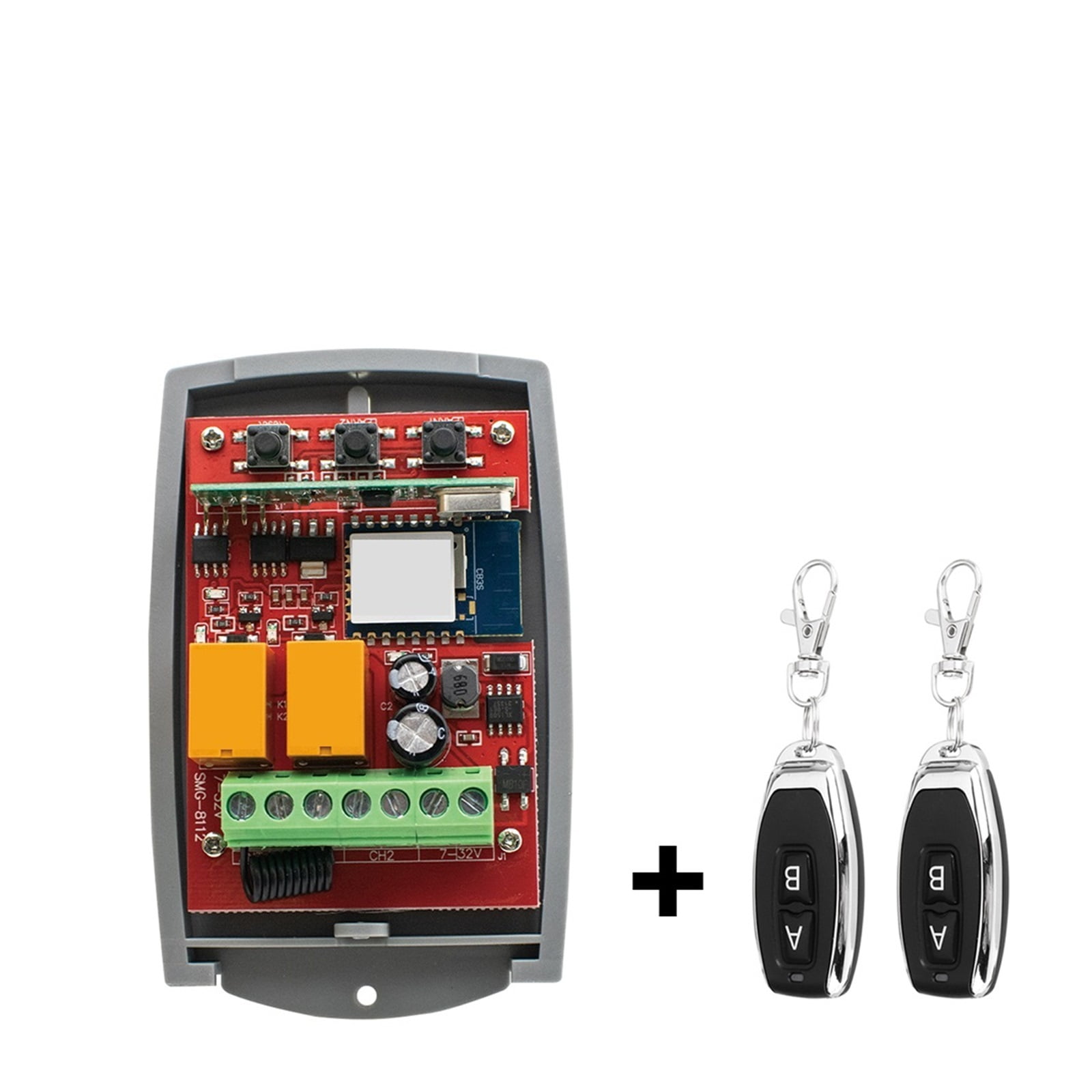 2 Channel WIFI Smart Remote Control External Receiver Garage Gate ...