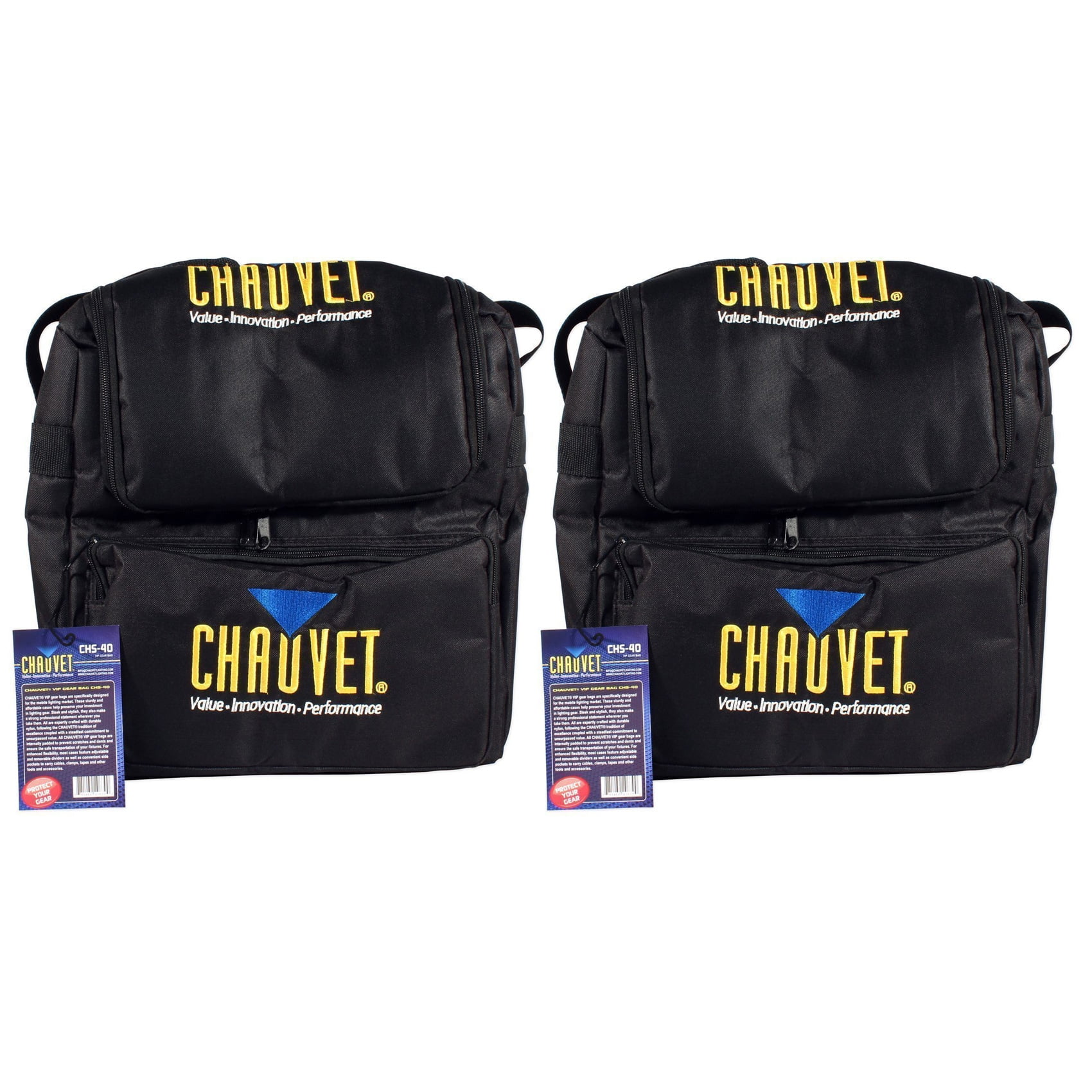 2 Chauvet CHS-40 Travel Bag/Case Circus/Scorpion Storm FX/Gobo Zoom ...