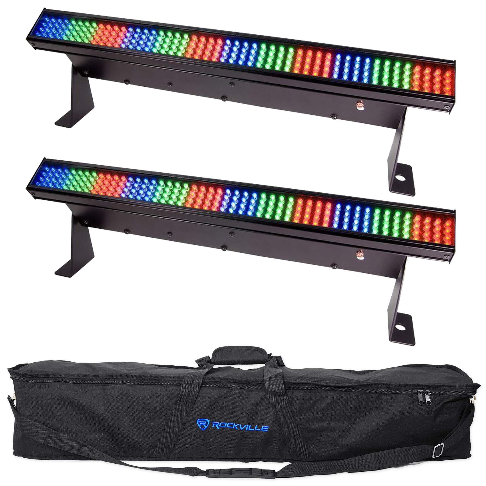 2 Chauvet COLORSTRIP MINI LED Multi-Colored DJ Light Bar Effect Color ...