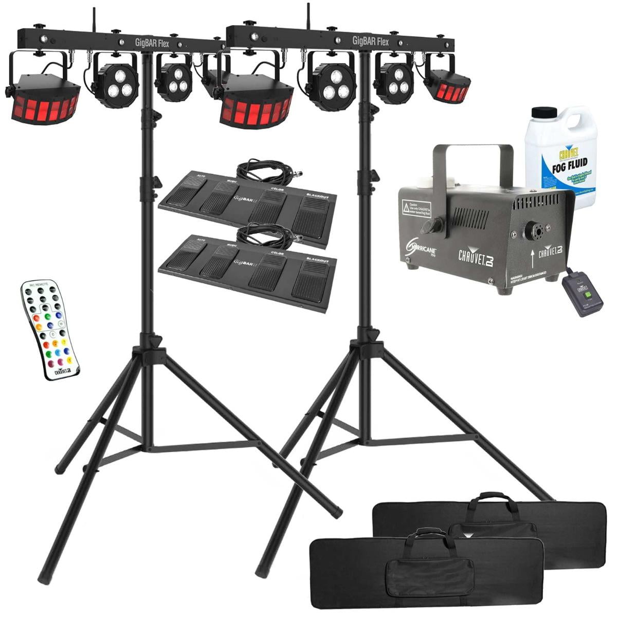 (2) Chauvet DJ GigBar Flex Pack-n-Go Effect Lighting Systems with ...