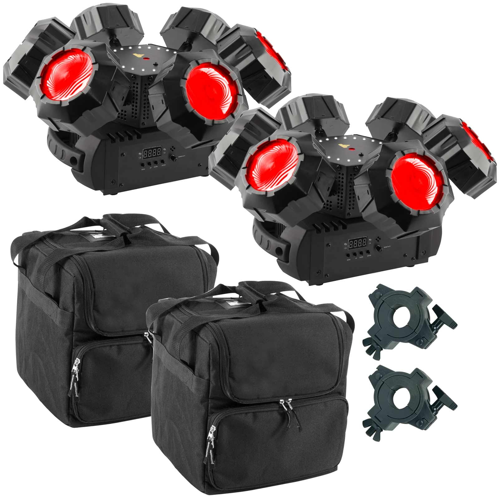 Chauvet DJ Helicopter Q6 LED Rotating Multi-Effect Lights with Cary ...