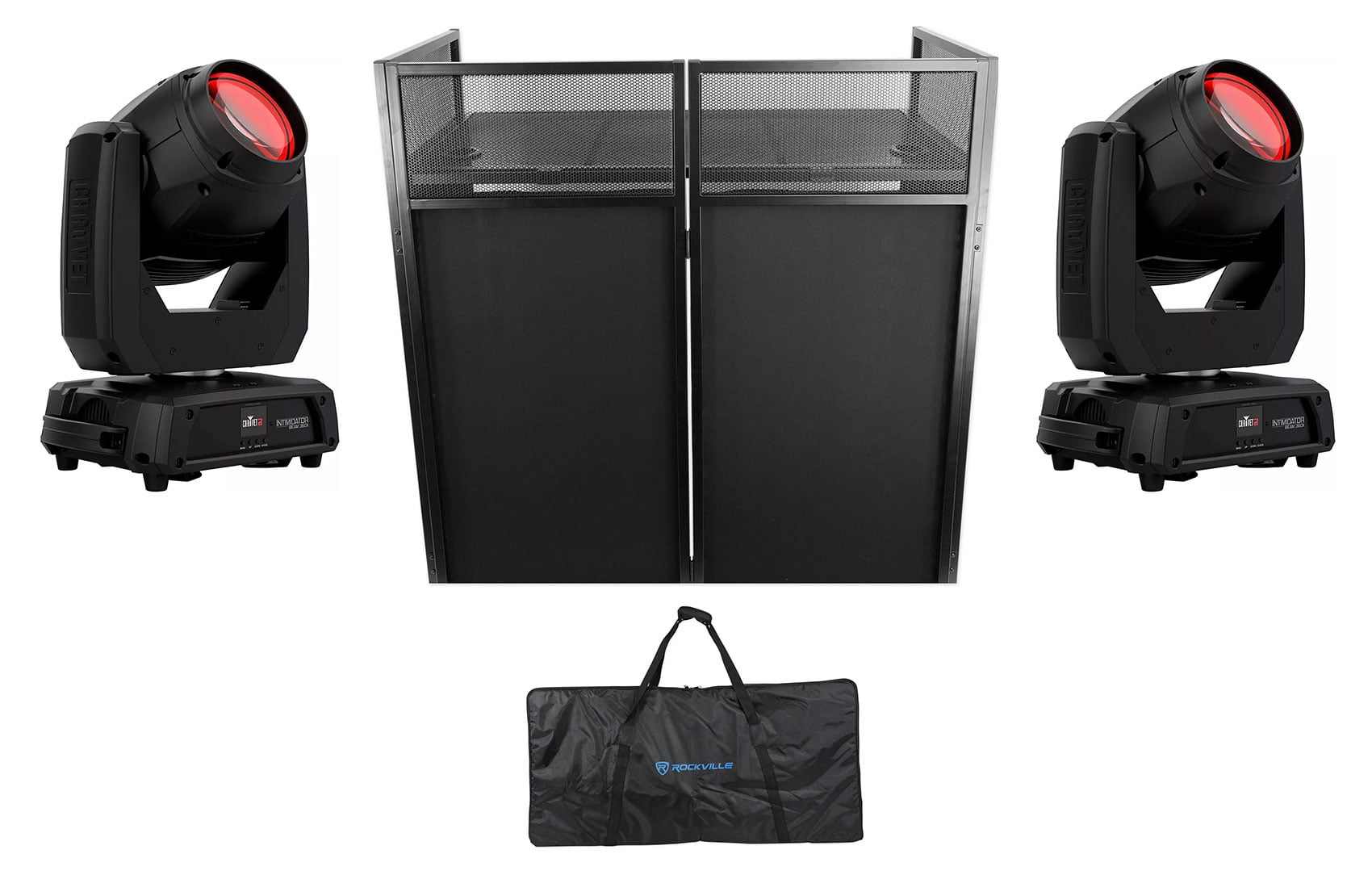 (2) Chauvet DJ Intimidator Beam 360X DMX LED Moving Head Lights+XL ...