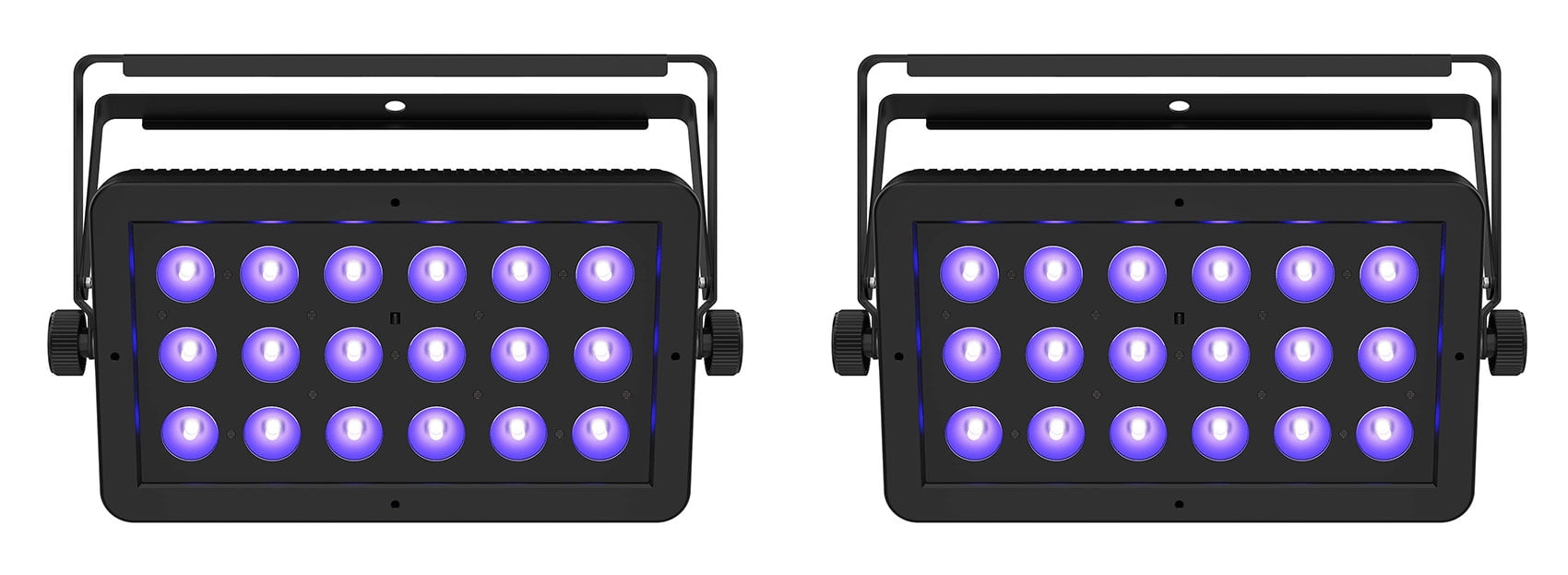 (2) Chauvet DJ LED Shadow 2 ILS Black Lights w/Eye Candy Effects D-Fi ...