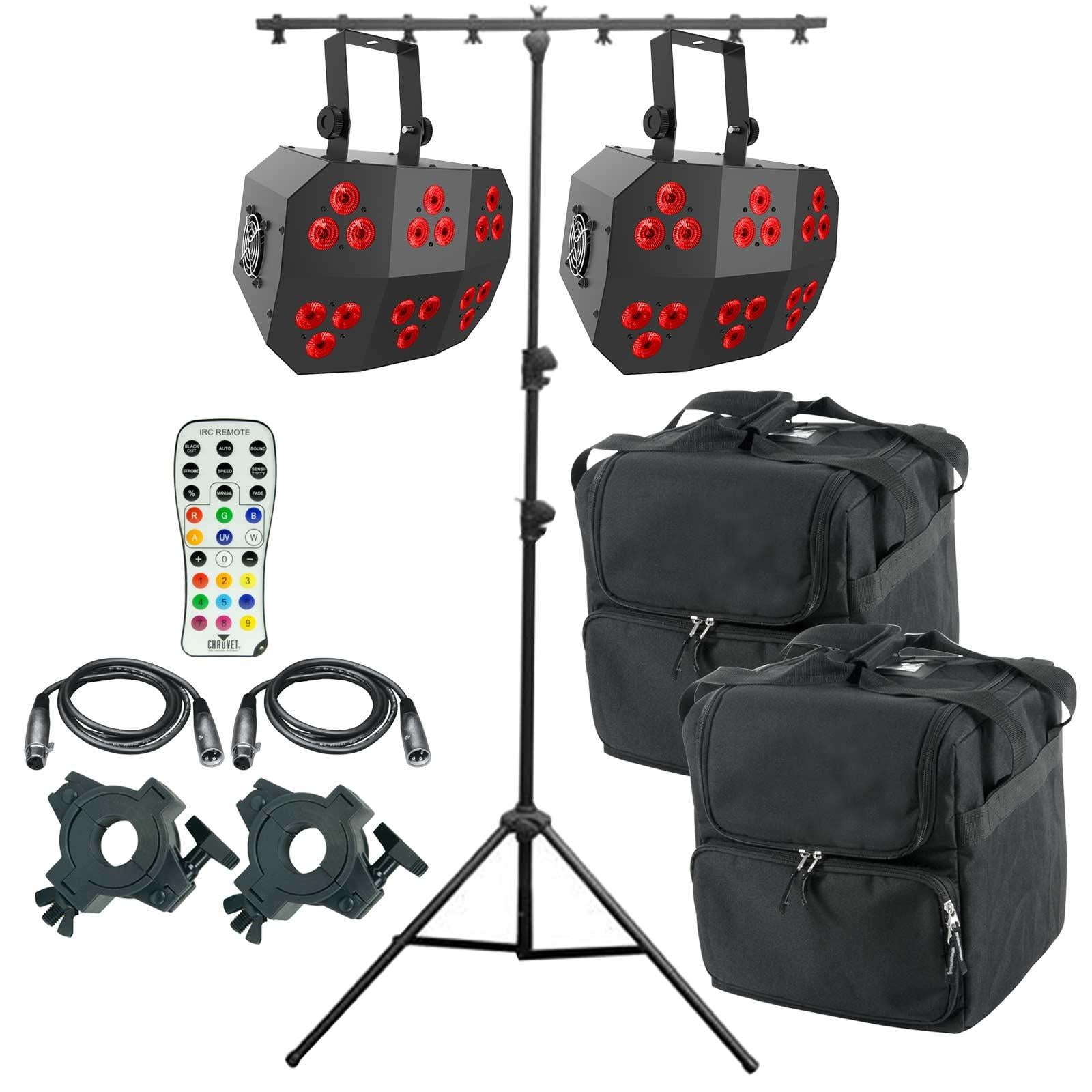 (2) Chauvet DJ Wash FX 2 Multi-Purpose Effect Lights with Infrared ...
