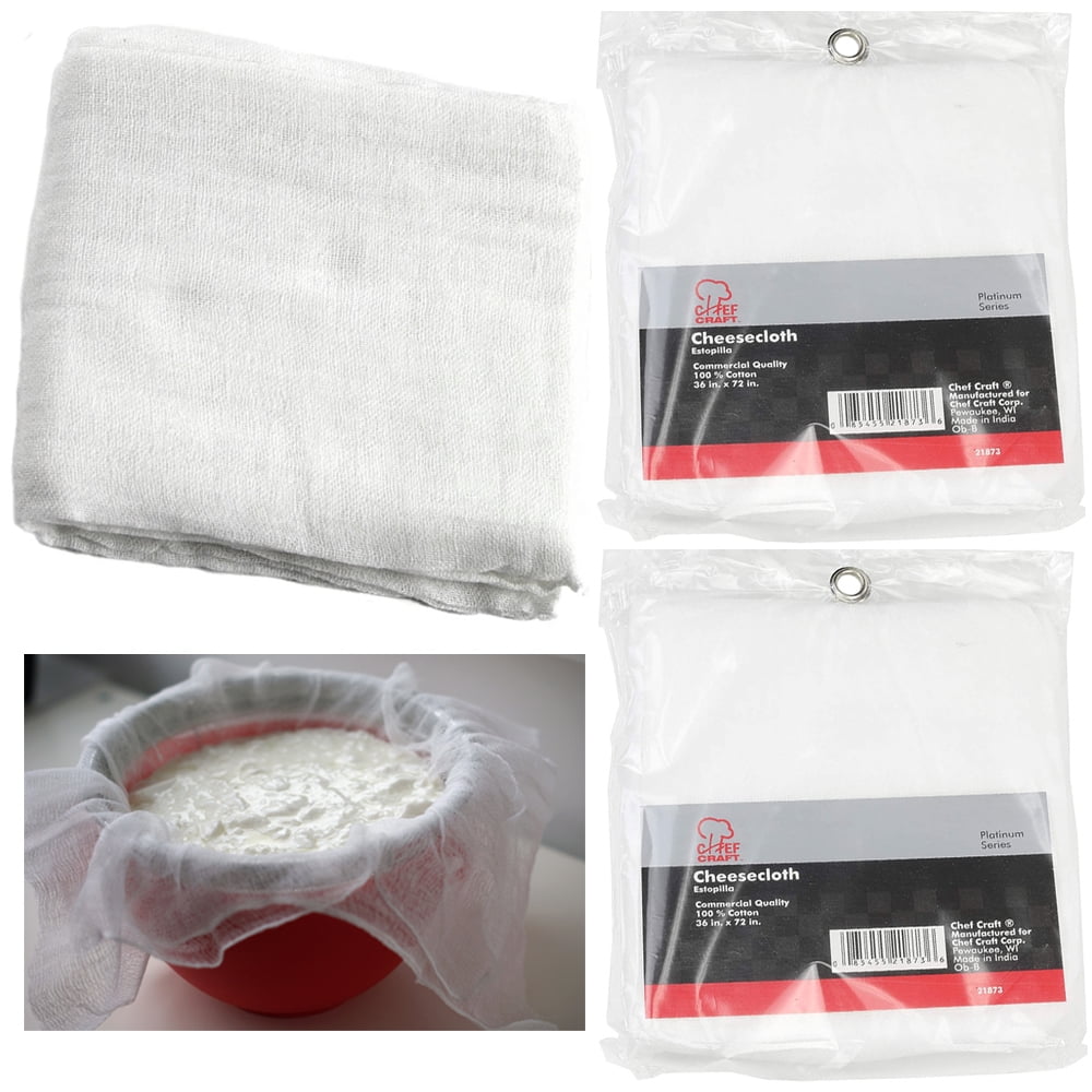 2 Cheesecloth 36" Gauze Fabric Kitchen Cheese Cloth 100% Cotton Strain ...