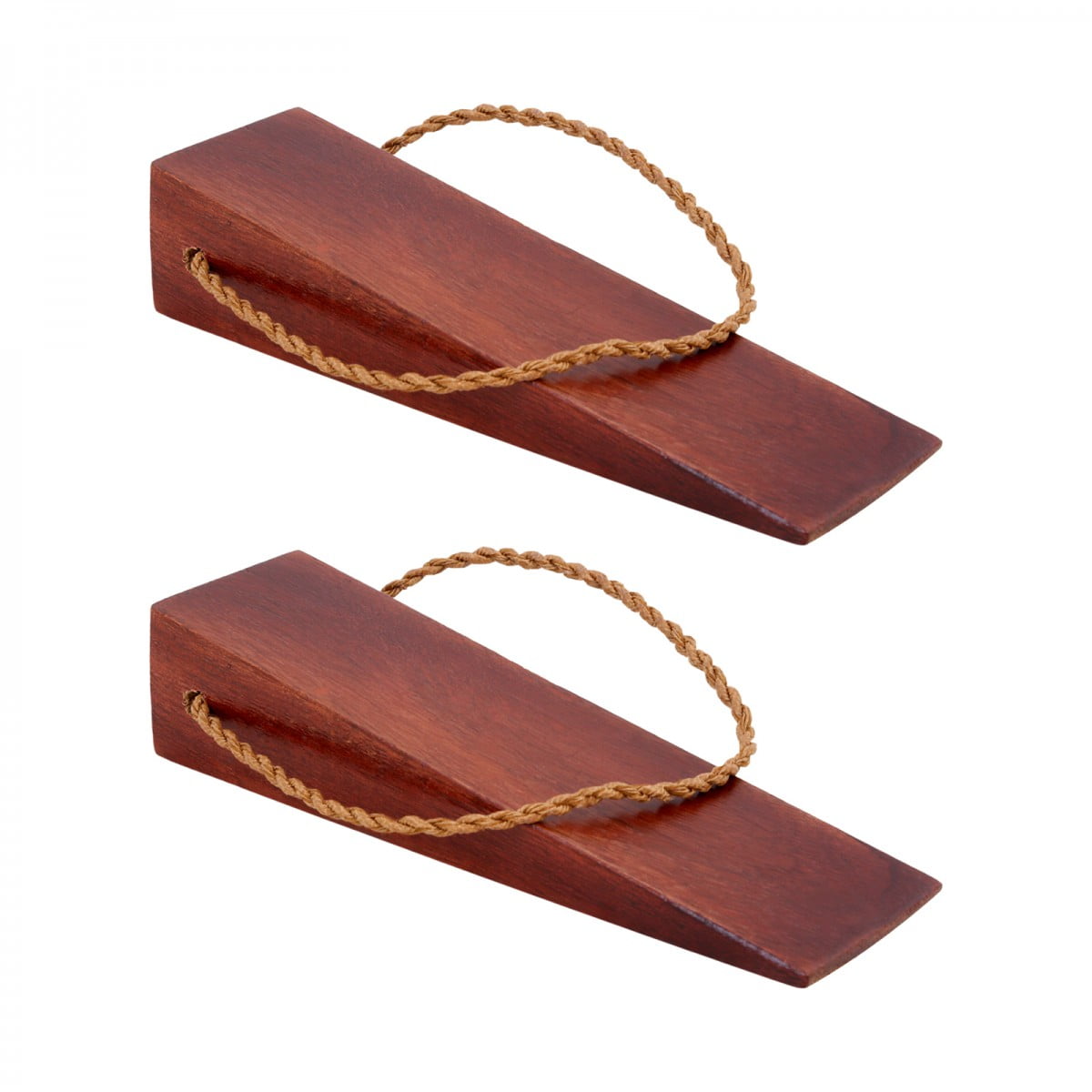 Cherry Finish Door Wedge Mango Wood with Hanging Rop Pack of 2 ...