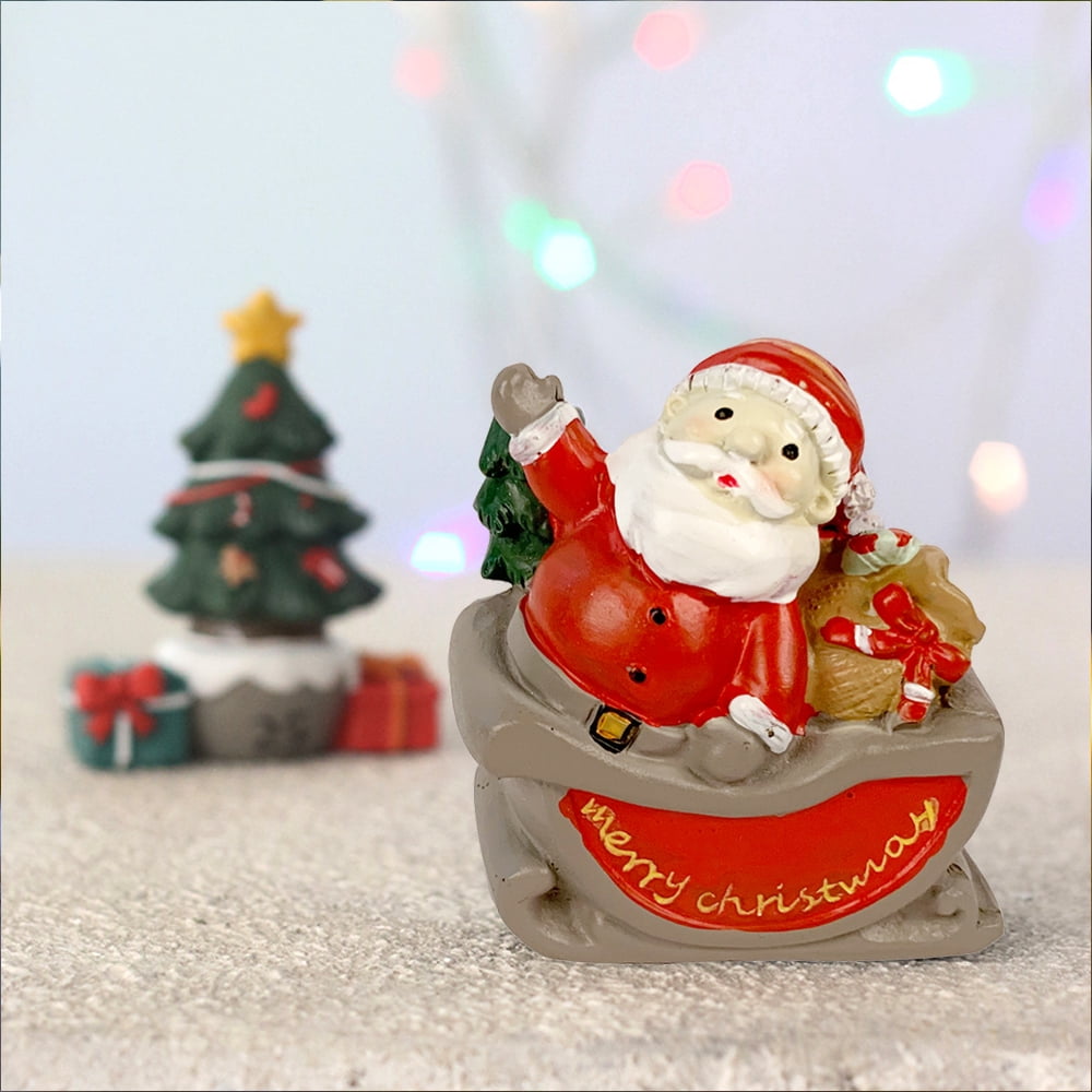 2” Christmas Village Figurine Hand Crafted Décor Santa Clause - Walmart.com