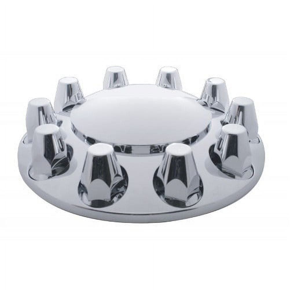 (2) Chrome Plastic Semi Truck Front Wheel Axle Hub Covers / 33mm ...