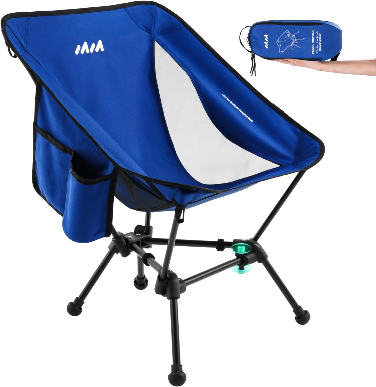 2-CinchLock Compact Camping Chair, Lightweight Folding Camp Chairs for ...