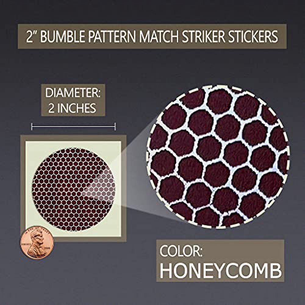 2” Circle Match Striker Stickers – 50 Pieces | Bumble/Dotted Pattern ...