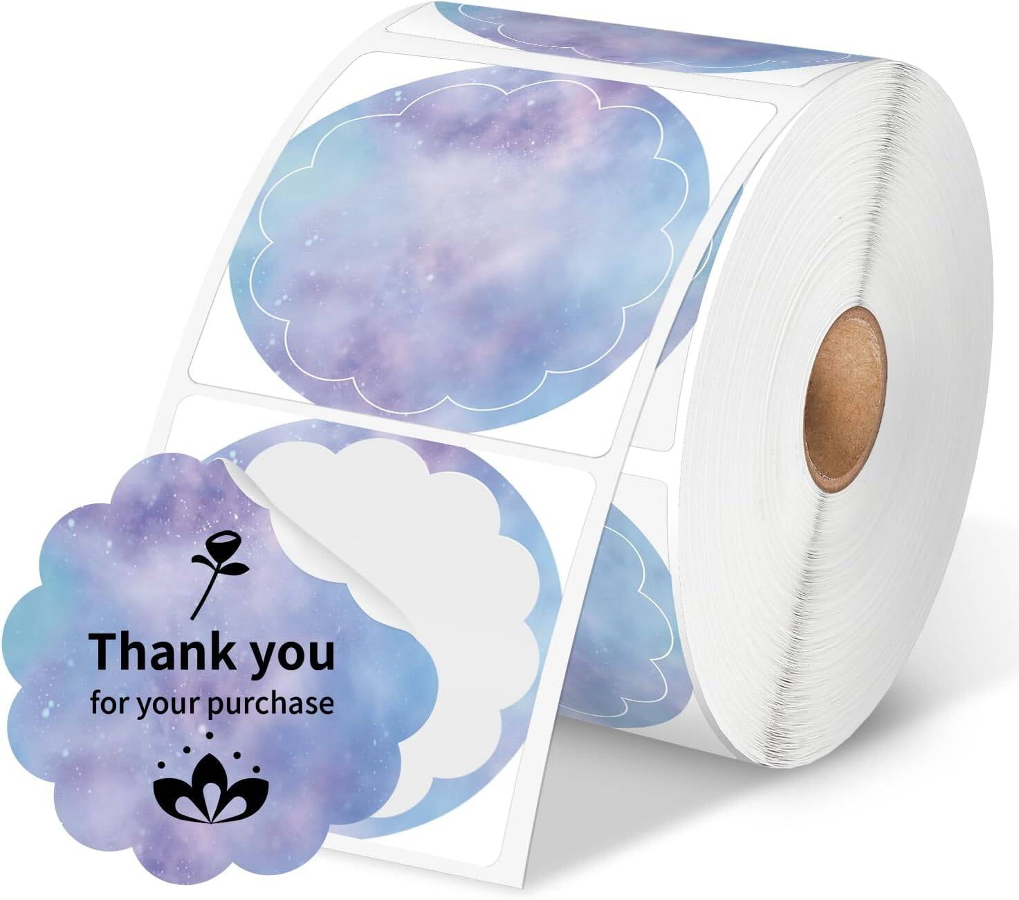 2'' Circle Thermal Labels, Self-Adhesive Round Direct Sticker Labels ...