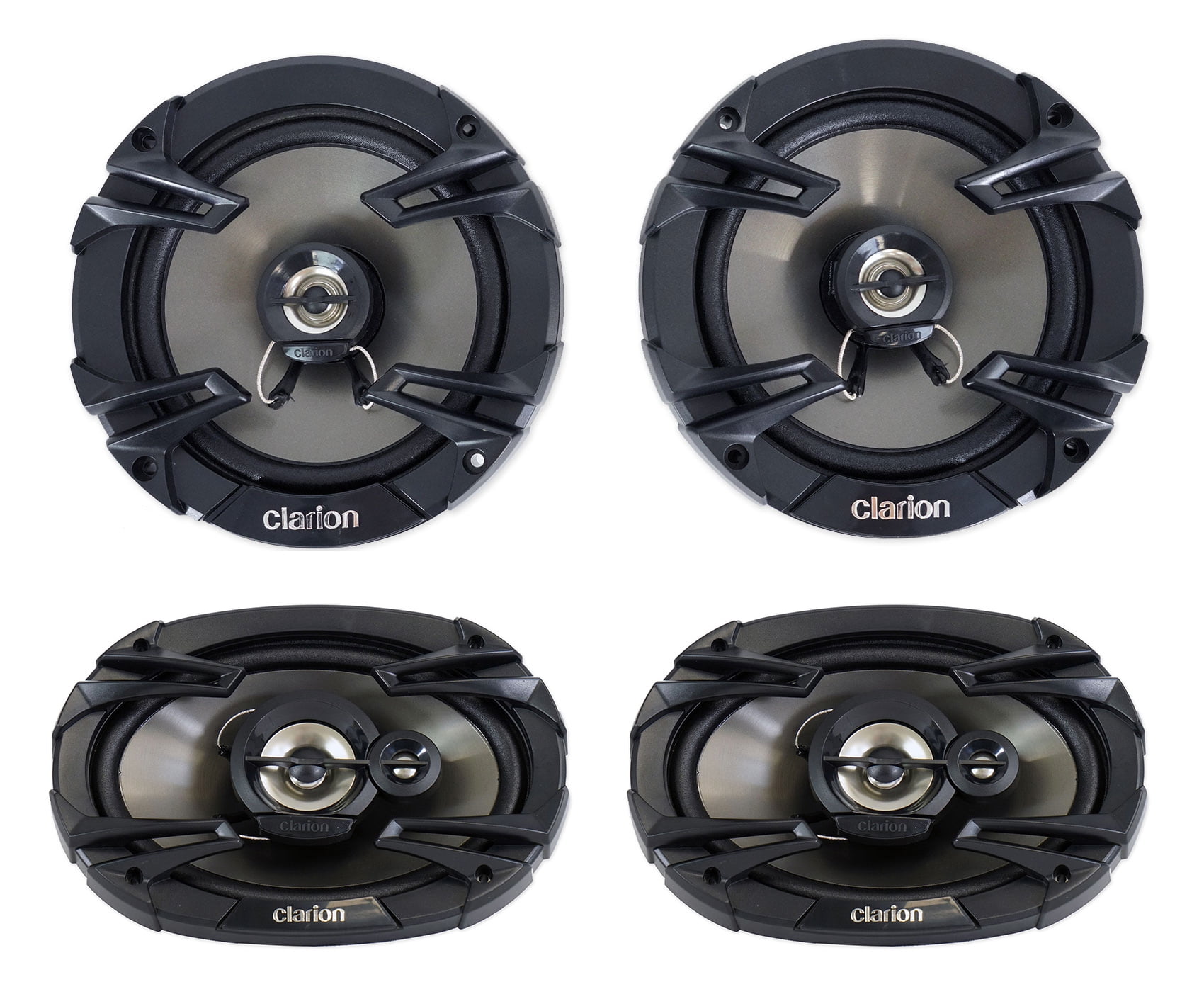 (2) Clarion SE1625R 6.5" + (2) Clarion SE6935R 6x9" Car Audio Speakers ...