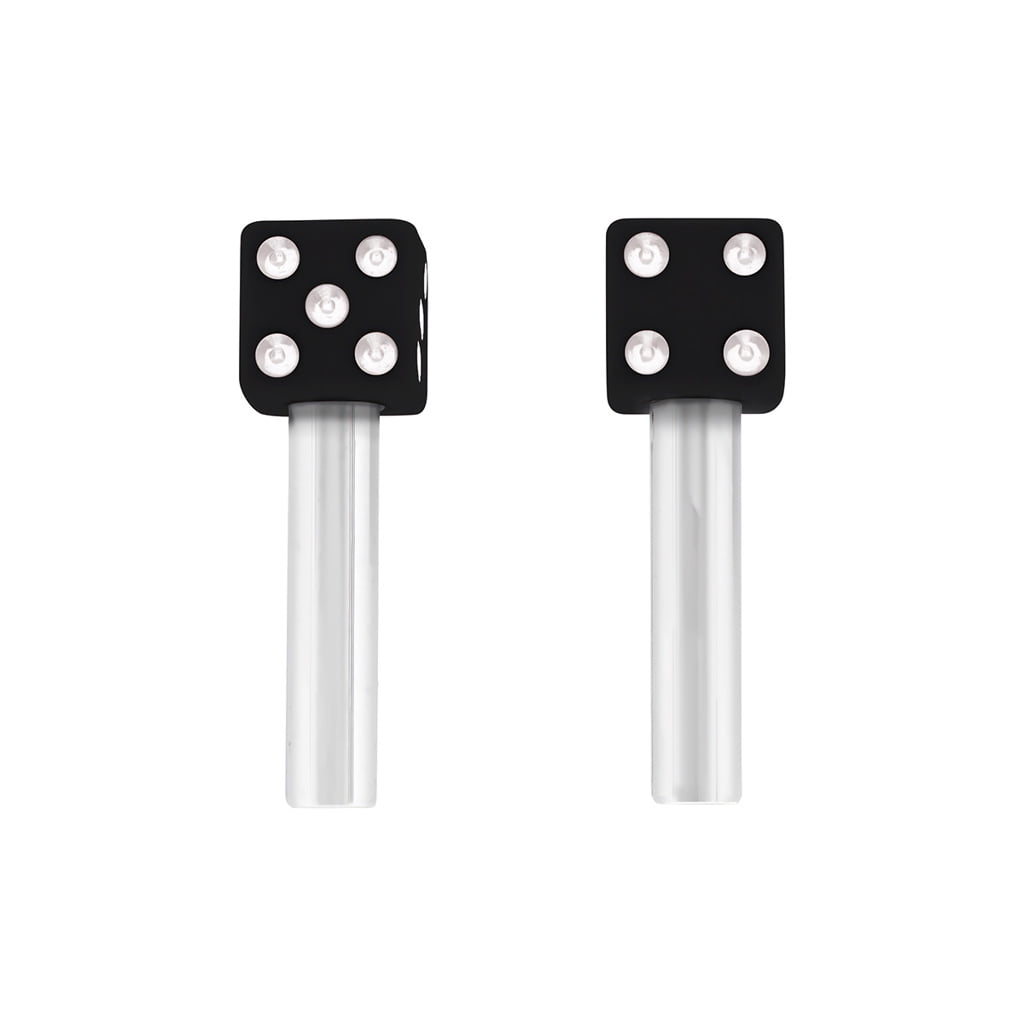 (2) Classic Vintage Car Pickup Truck Black Dice Door Locks Knobs Caps ...