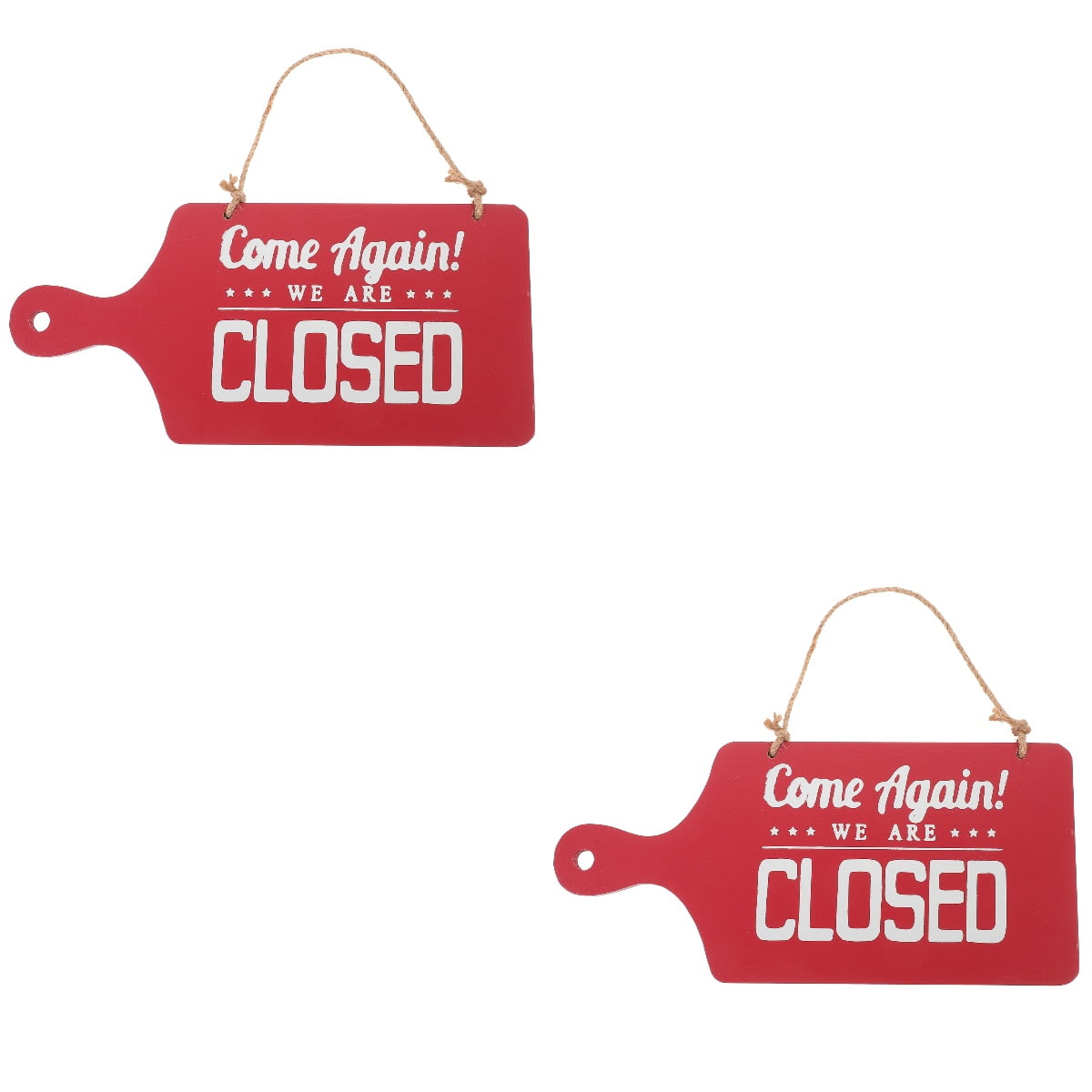 2 Closed Sign Business Hanging Signage Home Bar Banner Red - Walmart.com