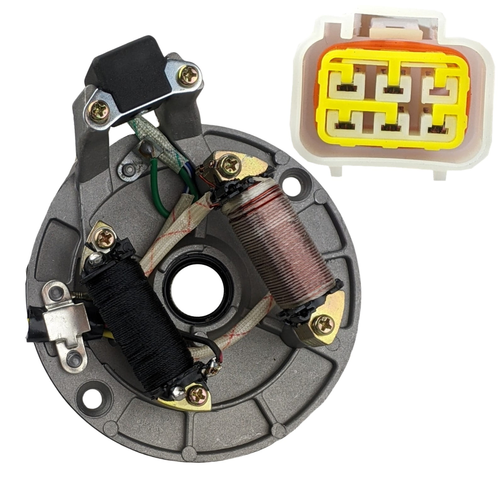 2-Coil 5-Wire Stator Magneto With Plate for 50cc 70cc 90cc 110cc 125cc ...