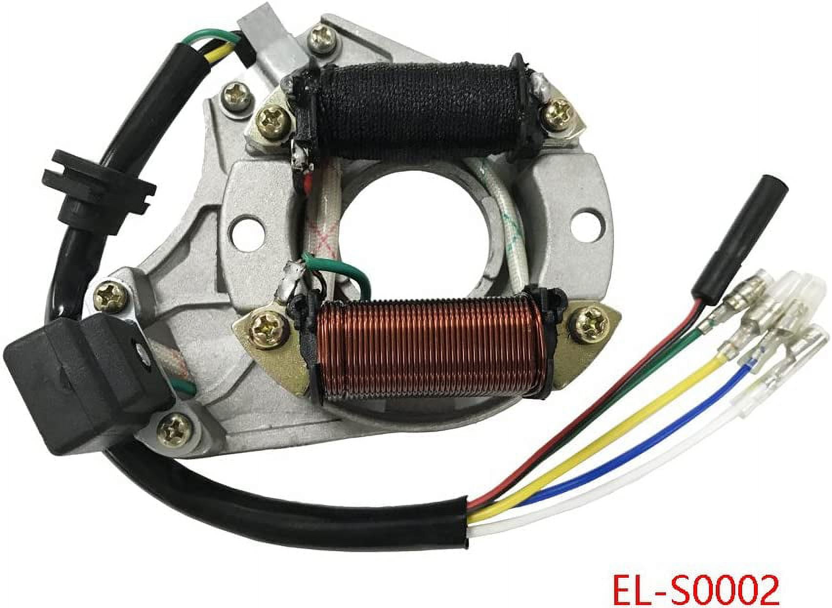 2 Coil Stator Ignition Magneto Plate for 50cc 70cc 90cc 110cc 125cc ATV ...