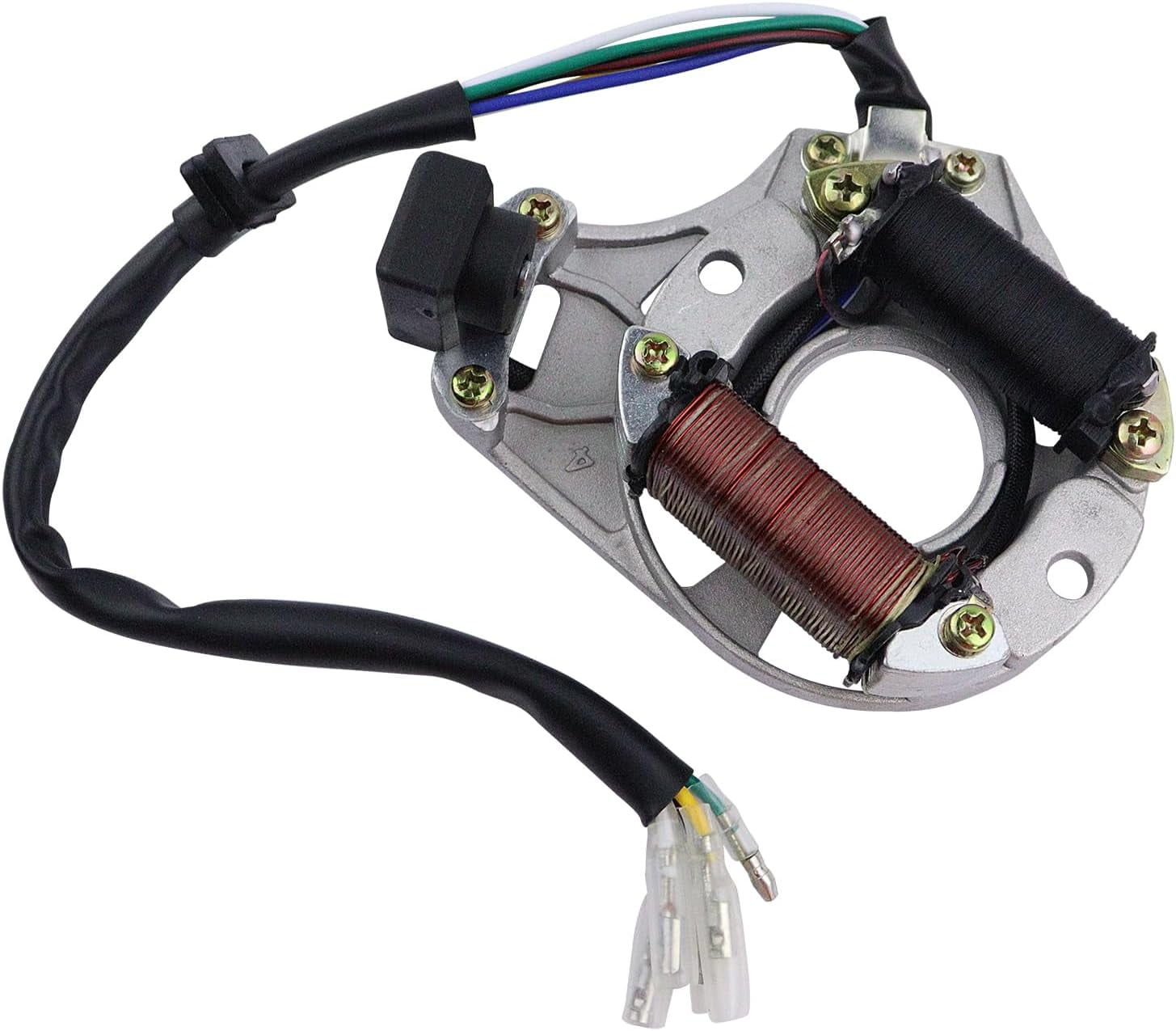 2 Coil Stator Ignition Magneto Plate for 50cc 70cc 90cc 110cc 125cc ATV ...