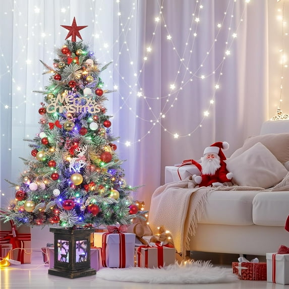 2-Color 8-Mode 150 LED Elk Light Box with Brass Body & Starry Sky ...