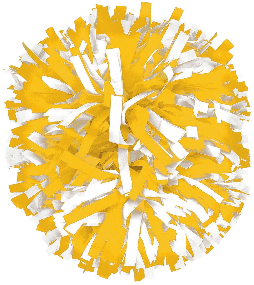 2 Color Plastic Instock Cheerleading Pom Gold - Walmart.com